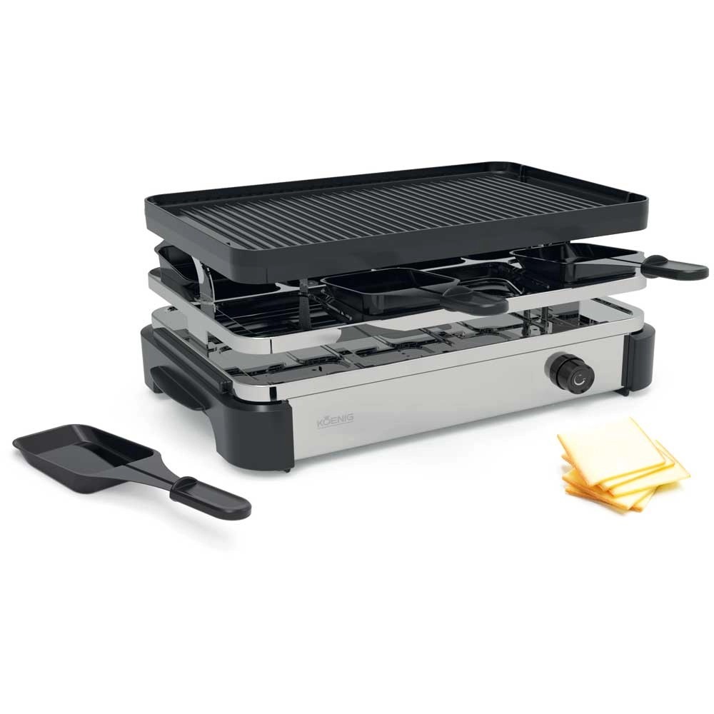 Raclette-Grill Pro Schwarz-Chrom 1'200 W kaufen bei OBI