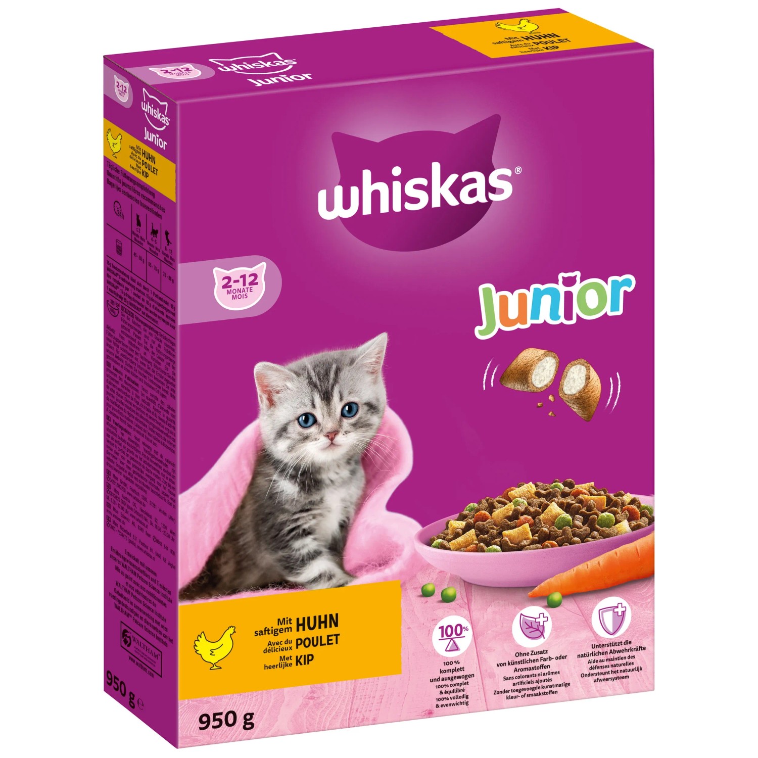 Whiskas® Katzen-Trockenfutter Junior Huhn 950 g kaufen bei OBI