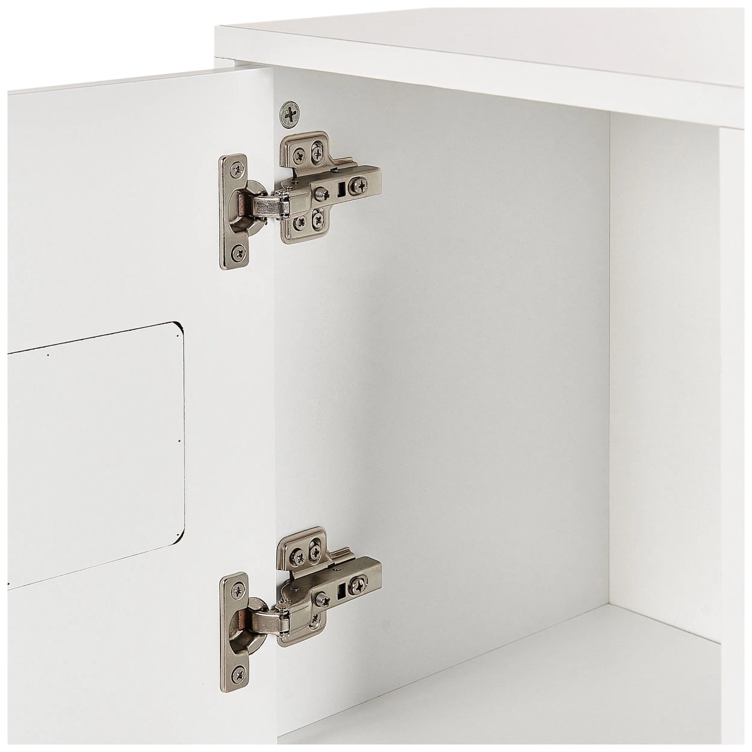 Beliani Kinder-Bücherregal Cloudy MDF Weiss 2 Ebenen 111 x 60 x 30 cm