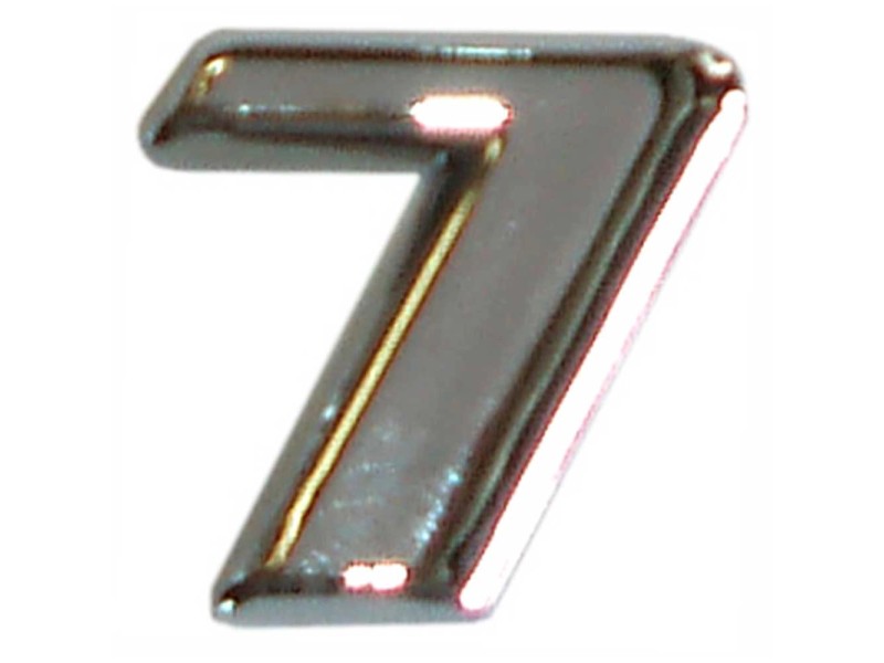 Sticker Zahl 7 Chrom 3D / 3 x 3 cm kaufen bei OBI
