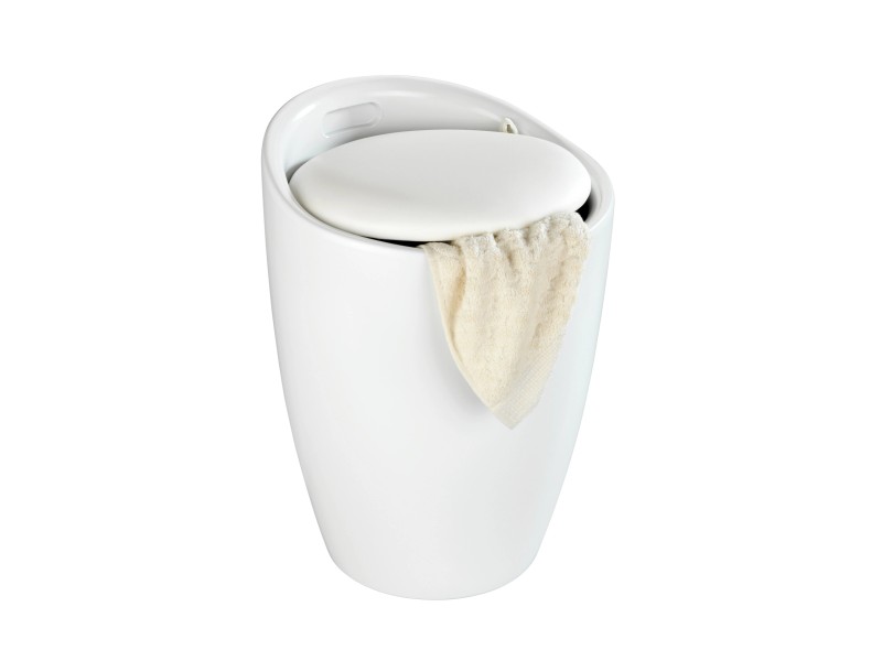 Wenko Badhocker Candy Kunststoff Weiss matt kaufen bei OBI