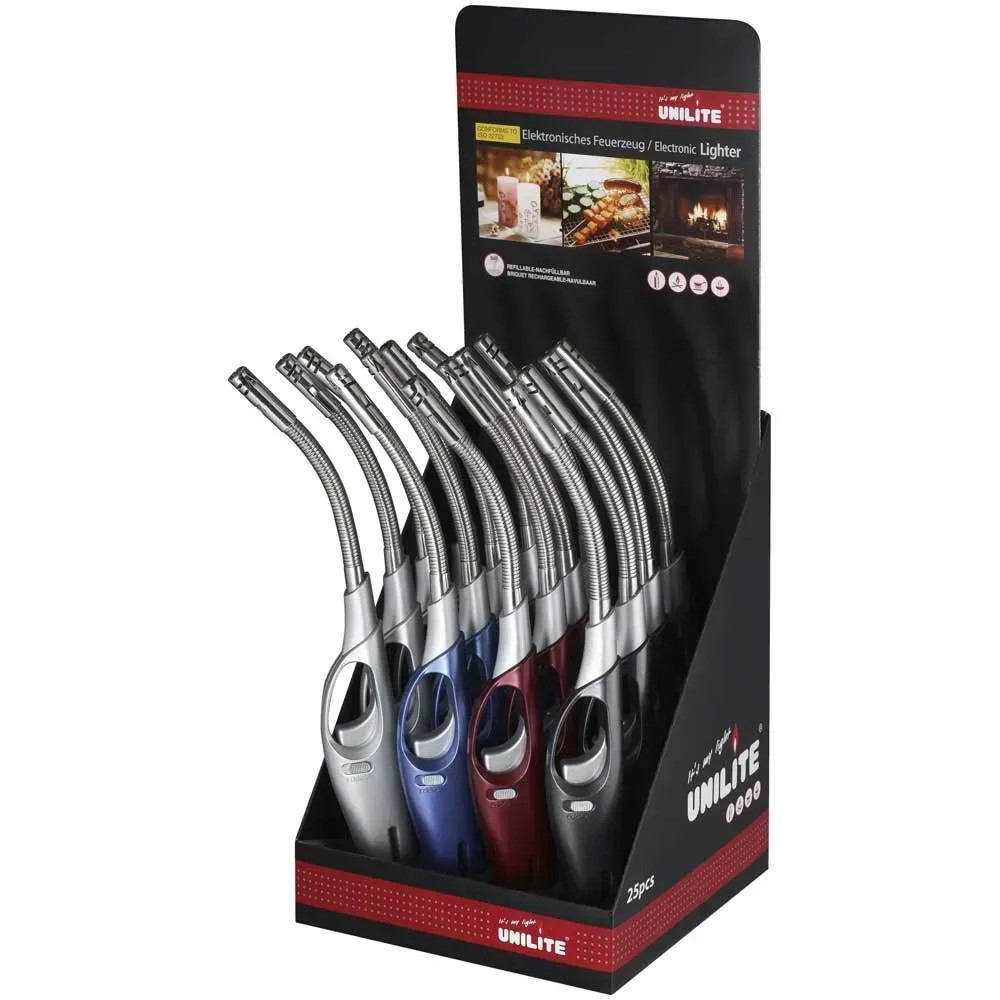 Stabfeuerzeug Geneva flexibel nachfüllbar assortiert Länge 28,5 mm / 1 ...