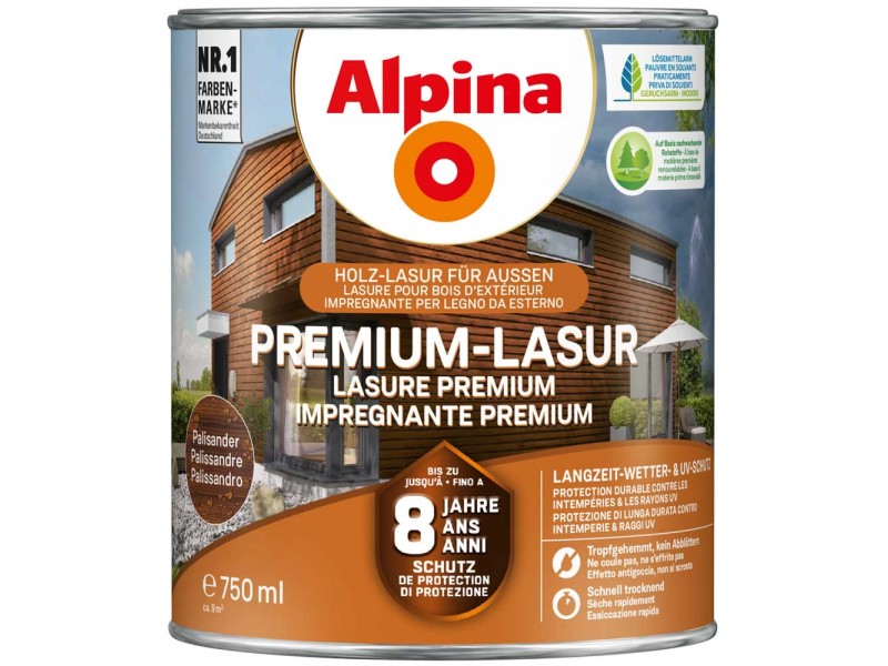 Alpina Premium-Lasur DIF Palisander 750 ml kaufen bei OBI