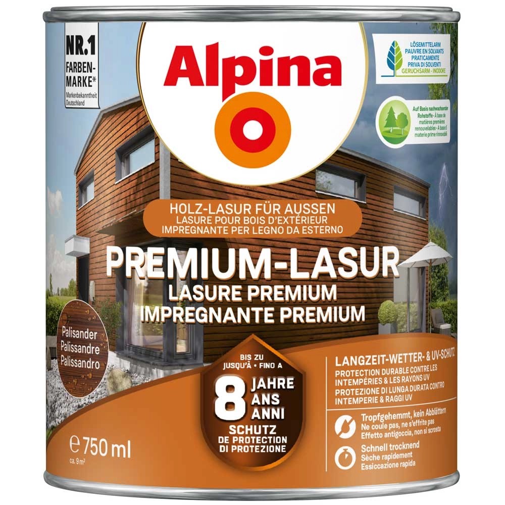 Alpina Premium-Lasur DIF Palisander 750 ml kaufen bei OBI