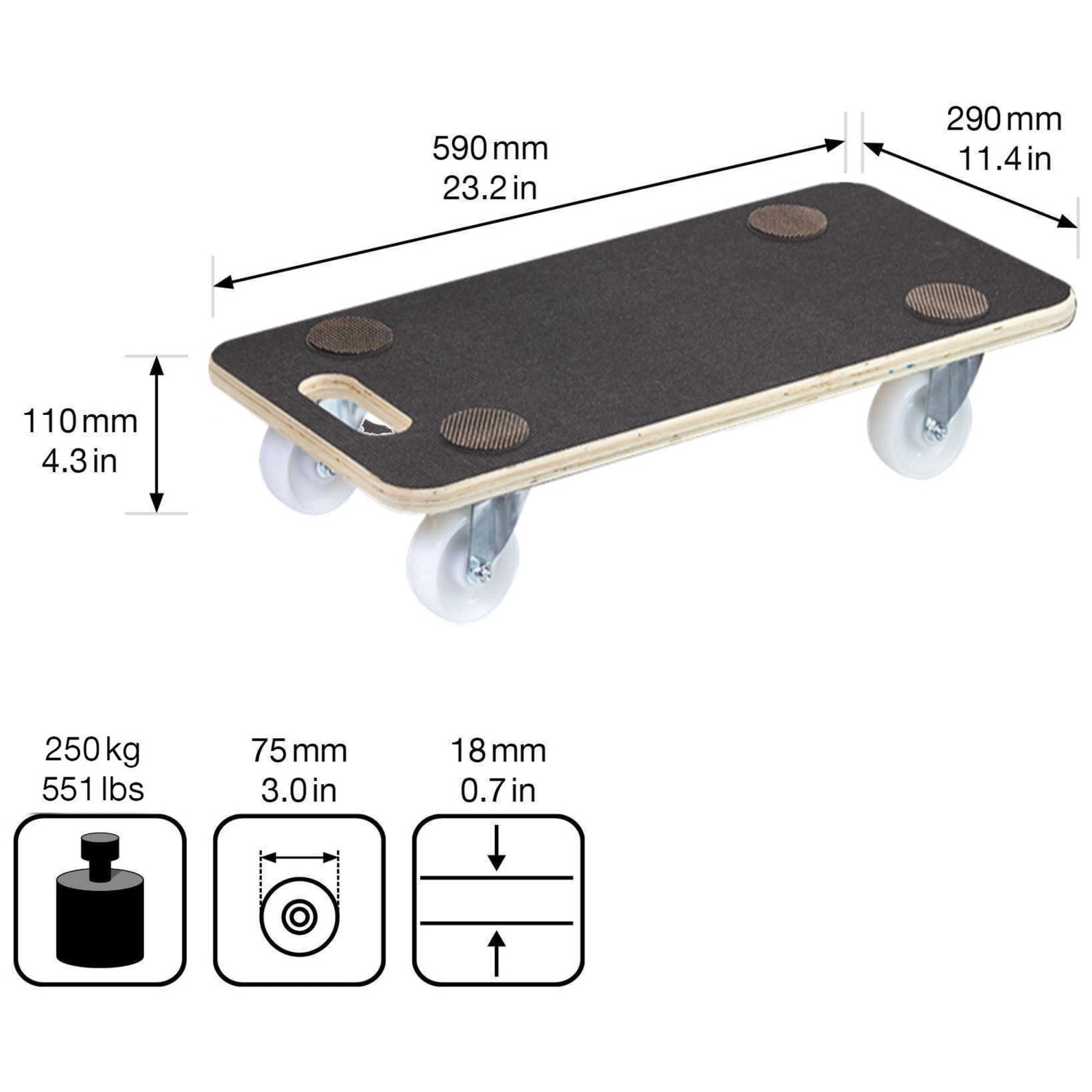 Wagner Transporthilfe MM1609 Multiplexplatte 575 x 290 mm kaufen bei OBI