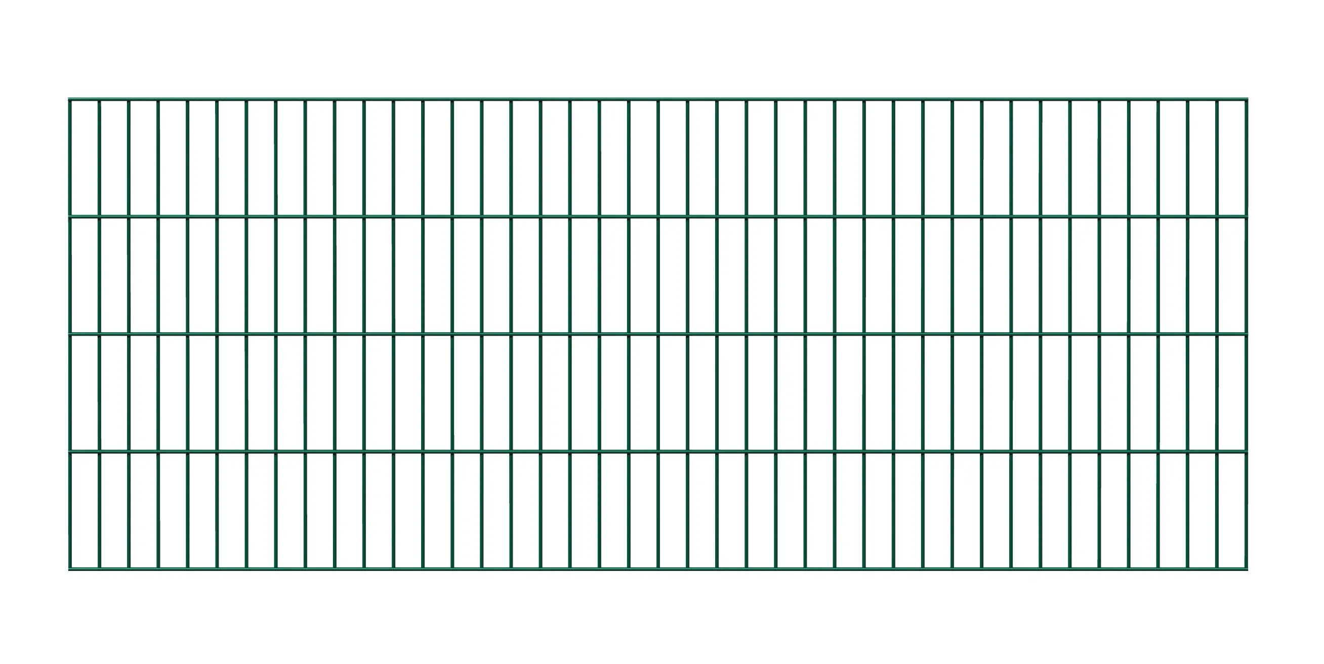 GAH-Alberts Doppelstab-Gittermatte verzinkt Grün 800 x 2'000 mm