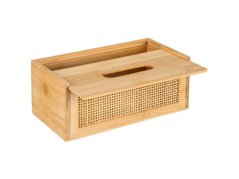 Wenko Kosmetiktuch-Box Allegre Bambus Natur (HxBxT) 13 x 10 x 25 cm ...