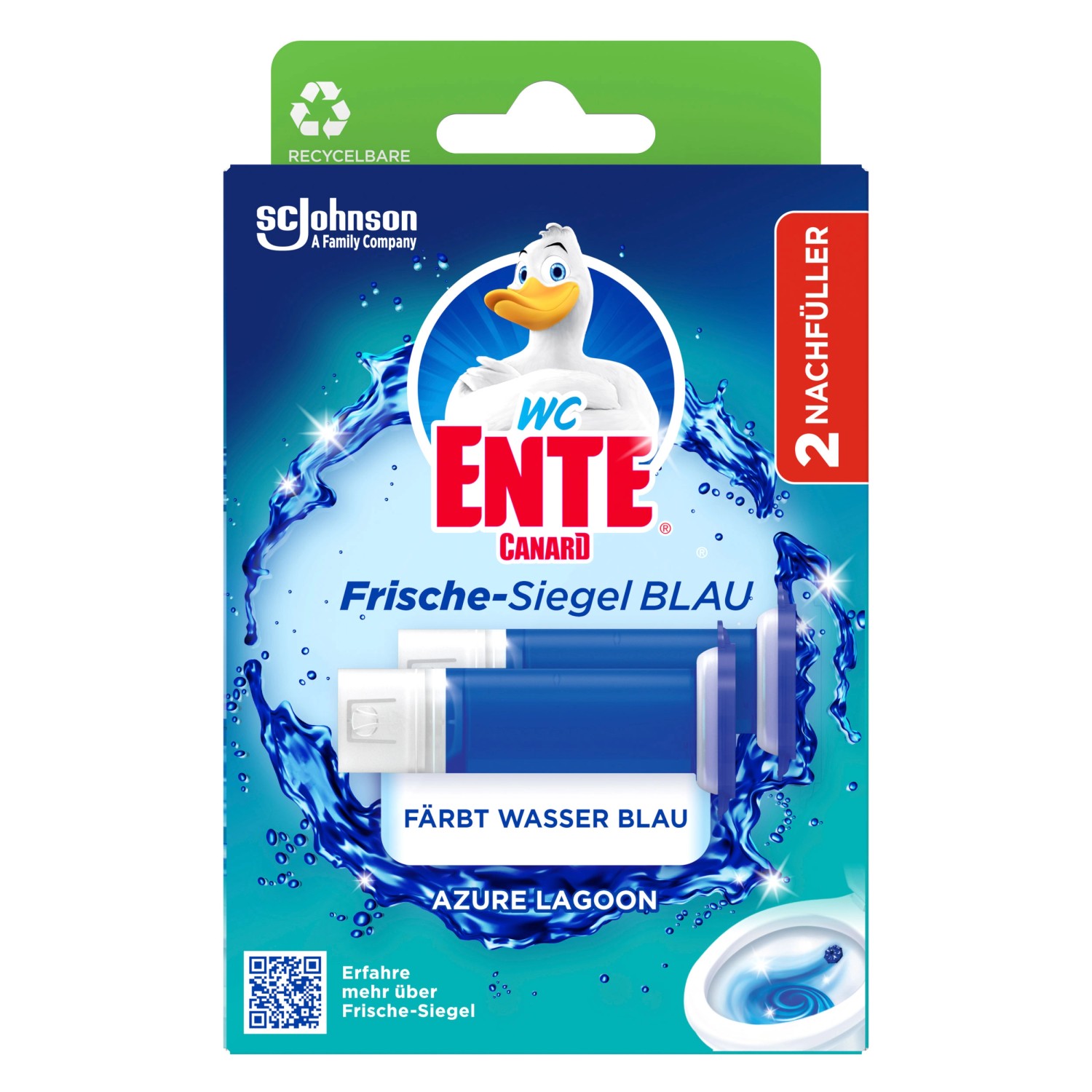 WC-Ente Frische-Siegel 2er Nachfüller Azure Lagoon 2 x 36 ml kaufen bei OBI