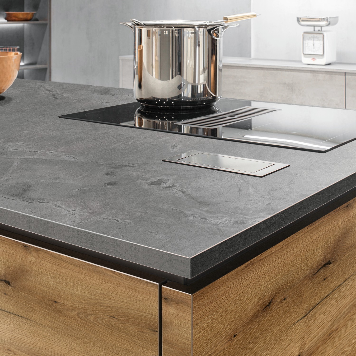 Arbeitsplatte Atlantic Stone Graphite (HxBxT) 3,8 x 63,5 x 410 cm ...