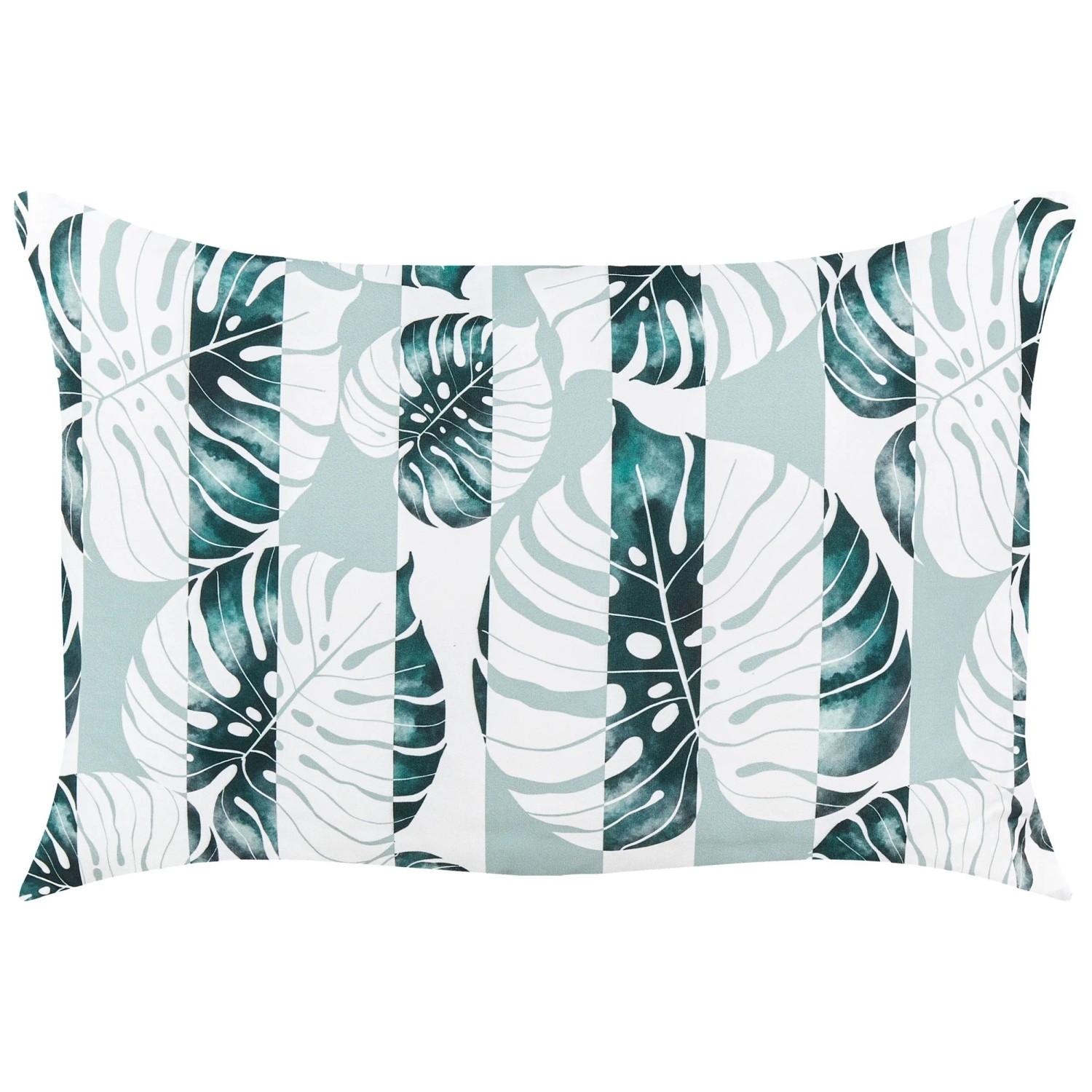 Beliani Cuscini decorativi da esterno Termini verde-bianco 40 x 60 cm ...