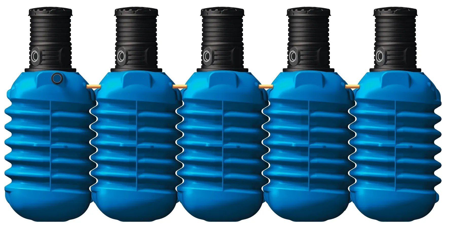 4rain Erdtank Modularis Blau 12'500 l Haus-Premium-Set