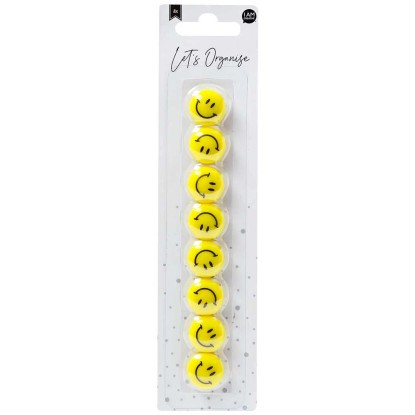 I Am Creative Magnete Smiley Gelb ø 2 cm / 8 Stk. kaufen bei OBI