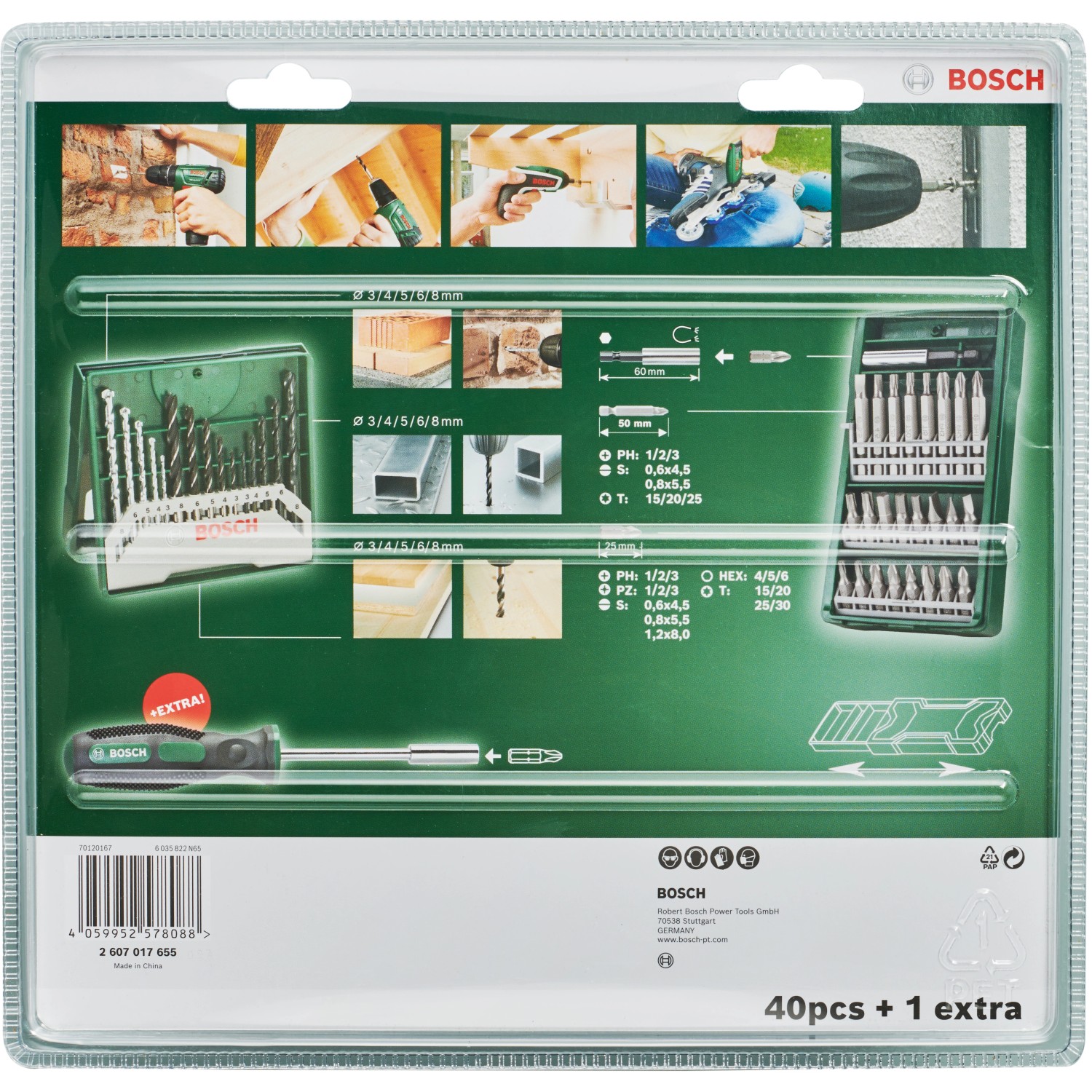 Bosch Bohrer- und Schrauberbit-Doppel-Set Mini-X-Line 41-tlg. kaufen bei OBI