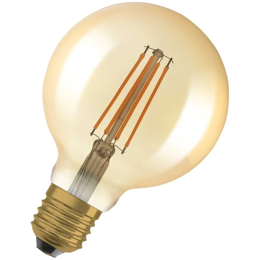 Osram LED-Leuchtmittel Globe E27 Gold Extrawarm 6,5 W / 725 lm / 2 Stk.