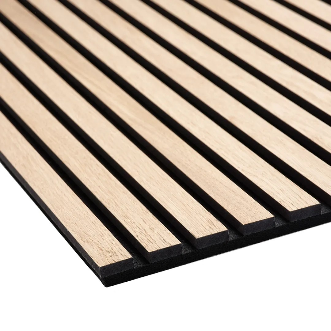Denpanels Akustikpaneel Eiche MDF Schwarz 300 x 60 cm