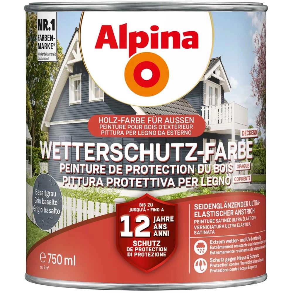 Alpina WSF deckend Basaltgrau DIF 750 ml kaufen bei OBI