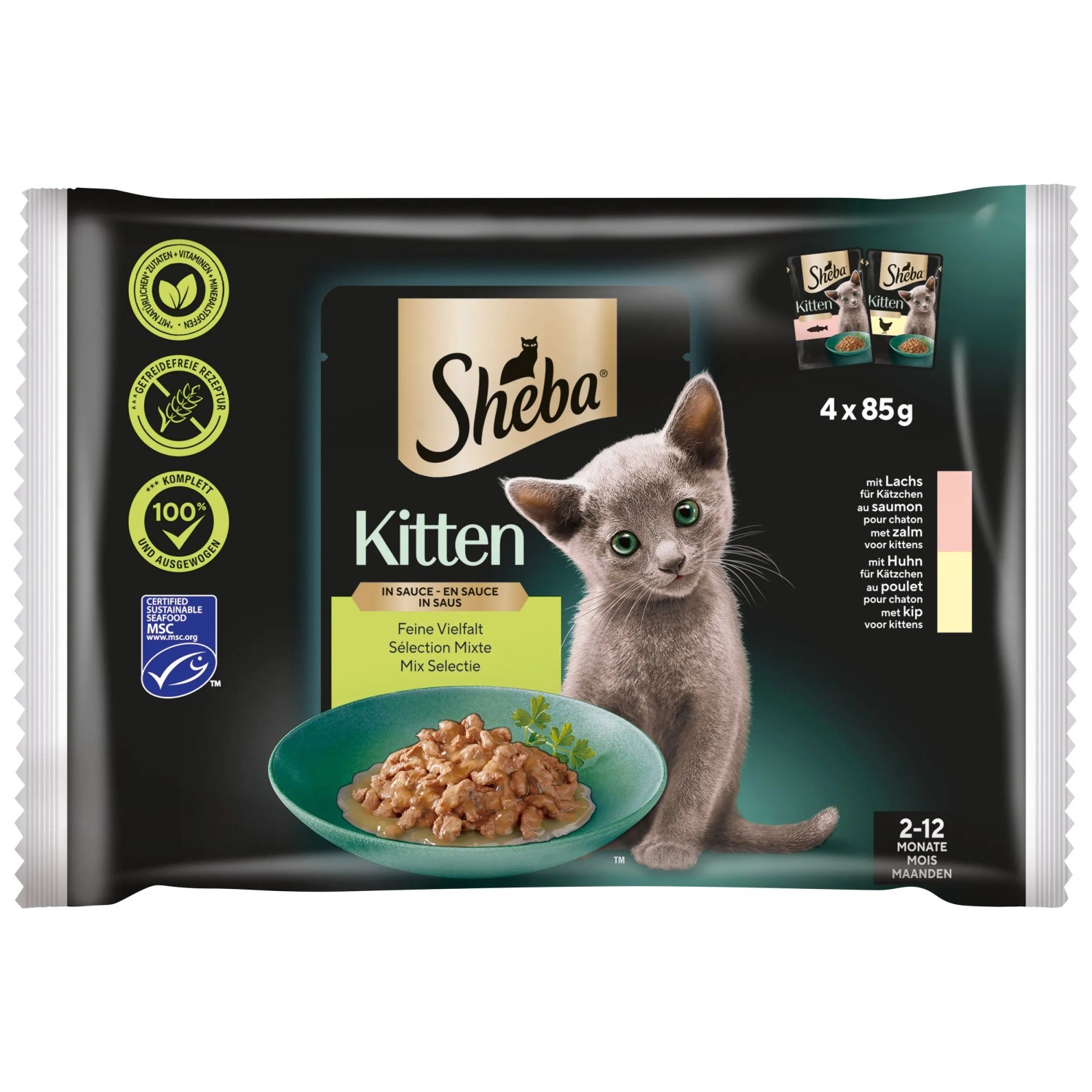 Sheba Kitten getreidefrei 4 x 85 g