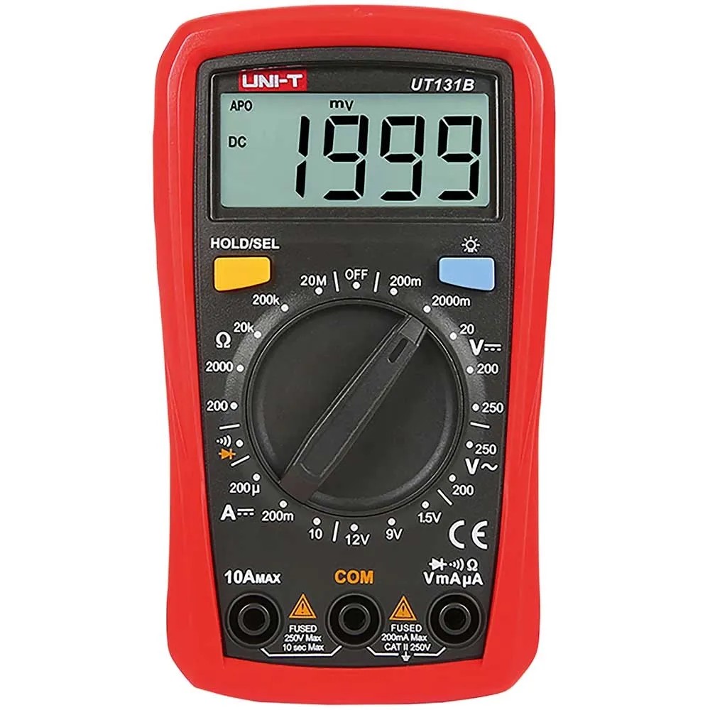 Uni-T Multimeter CAT II 250 V / 10 A / 20 Mohm