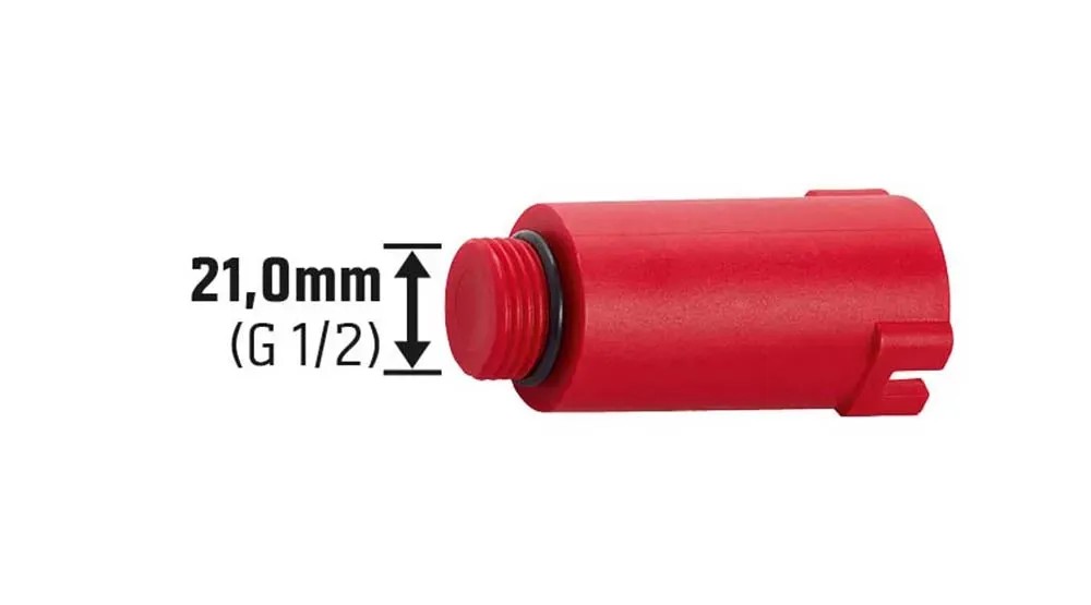 Abpress-Zapfen Rot 21 mm (G 1/2)