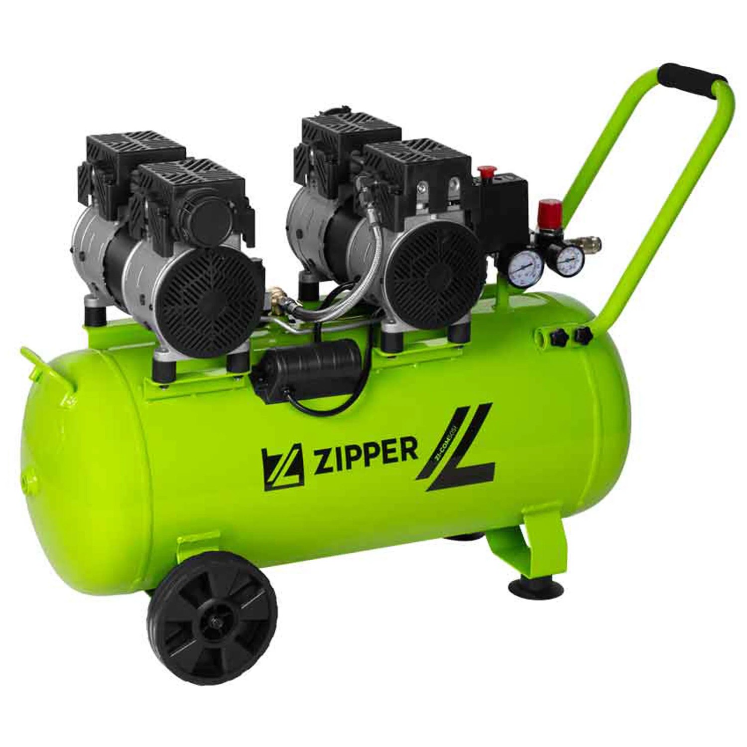 Zipper Kompressor ZI-COM50-SI Silent Metall Grün 50 l