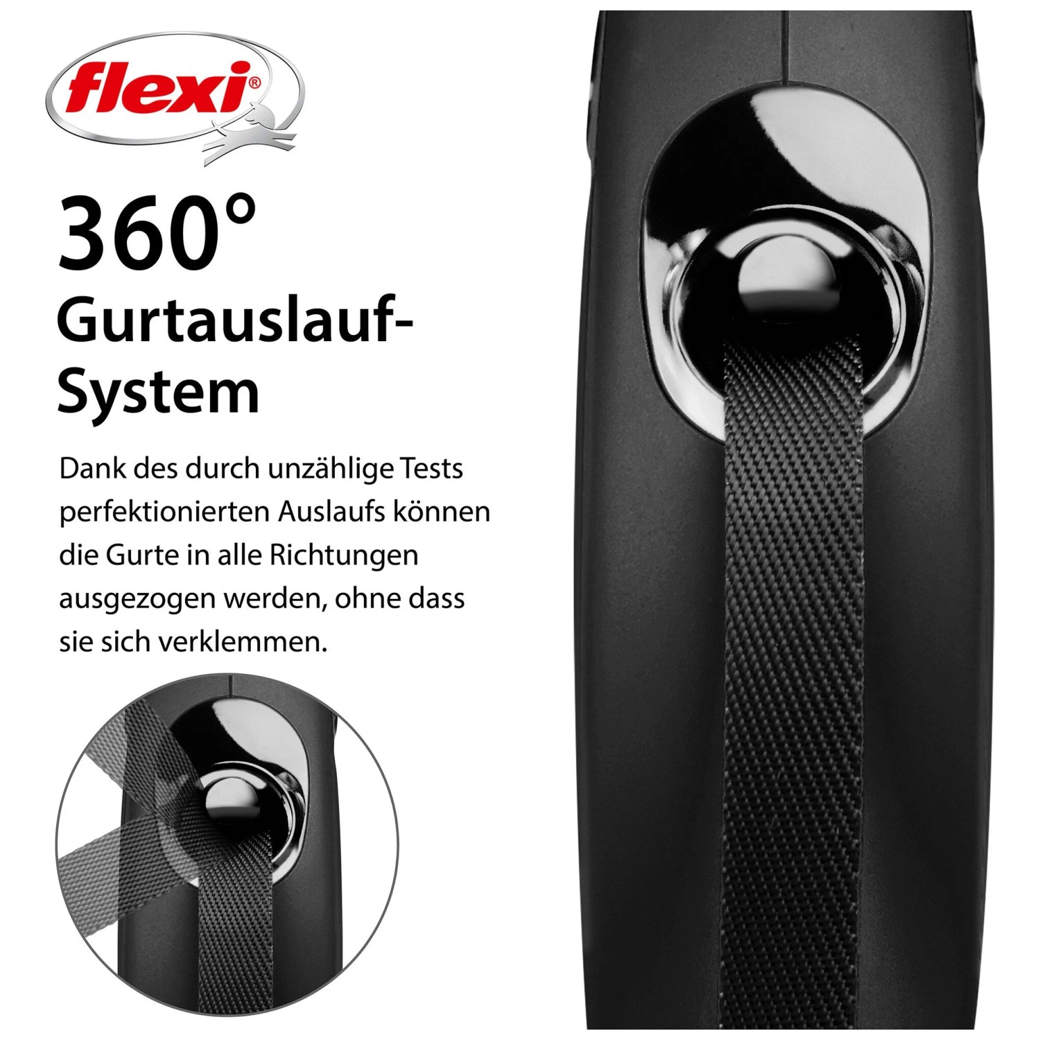 Flexi Roll-Leine New Classic Schwarz Gr. S / 5 m kaufen bei OBI