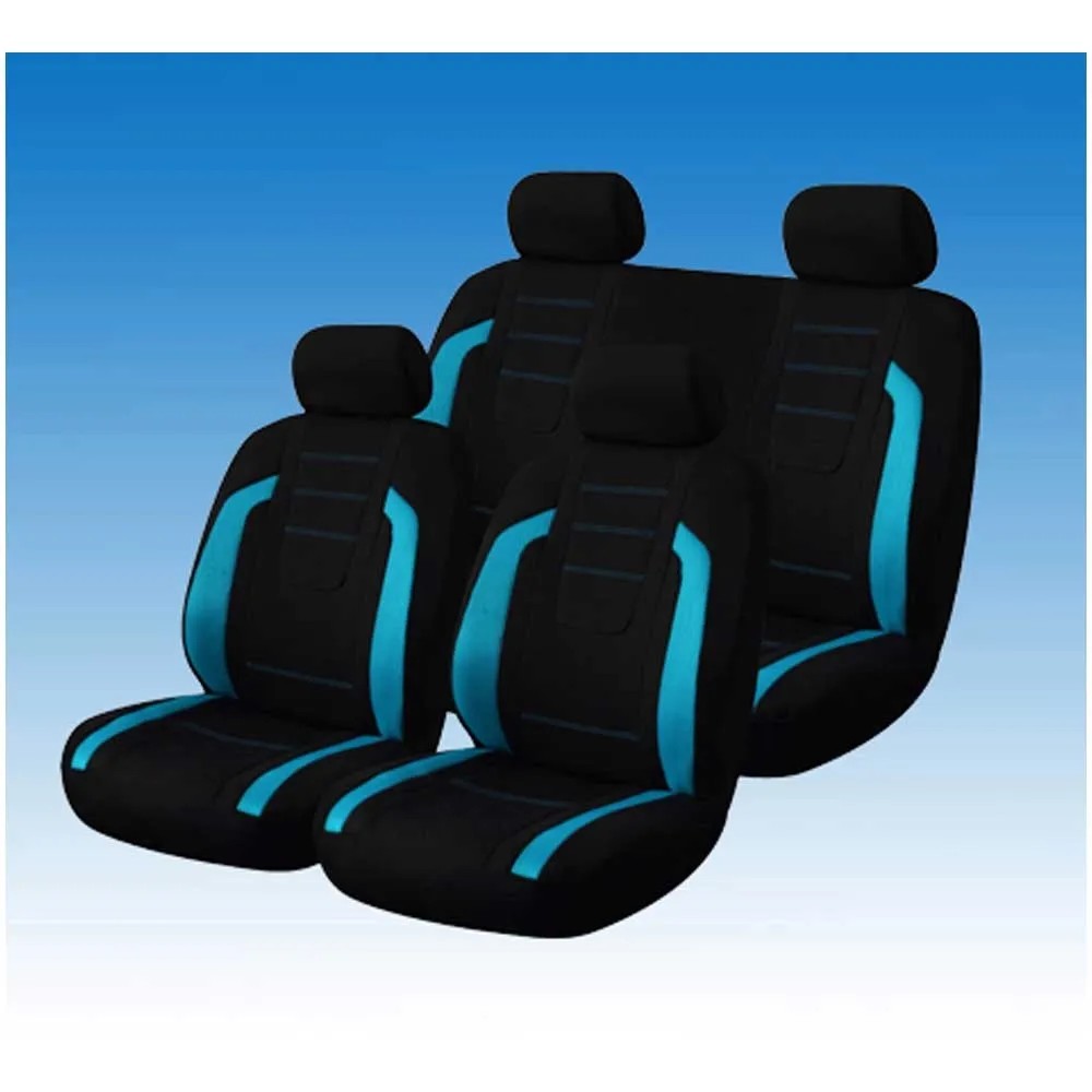 Sitzbezug-Set Schwarz-Blau 14-tlg. kaufen bei OBI