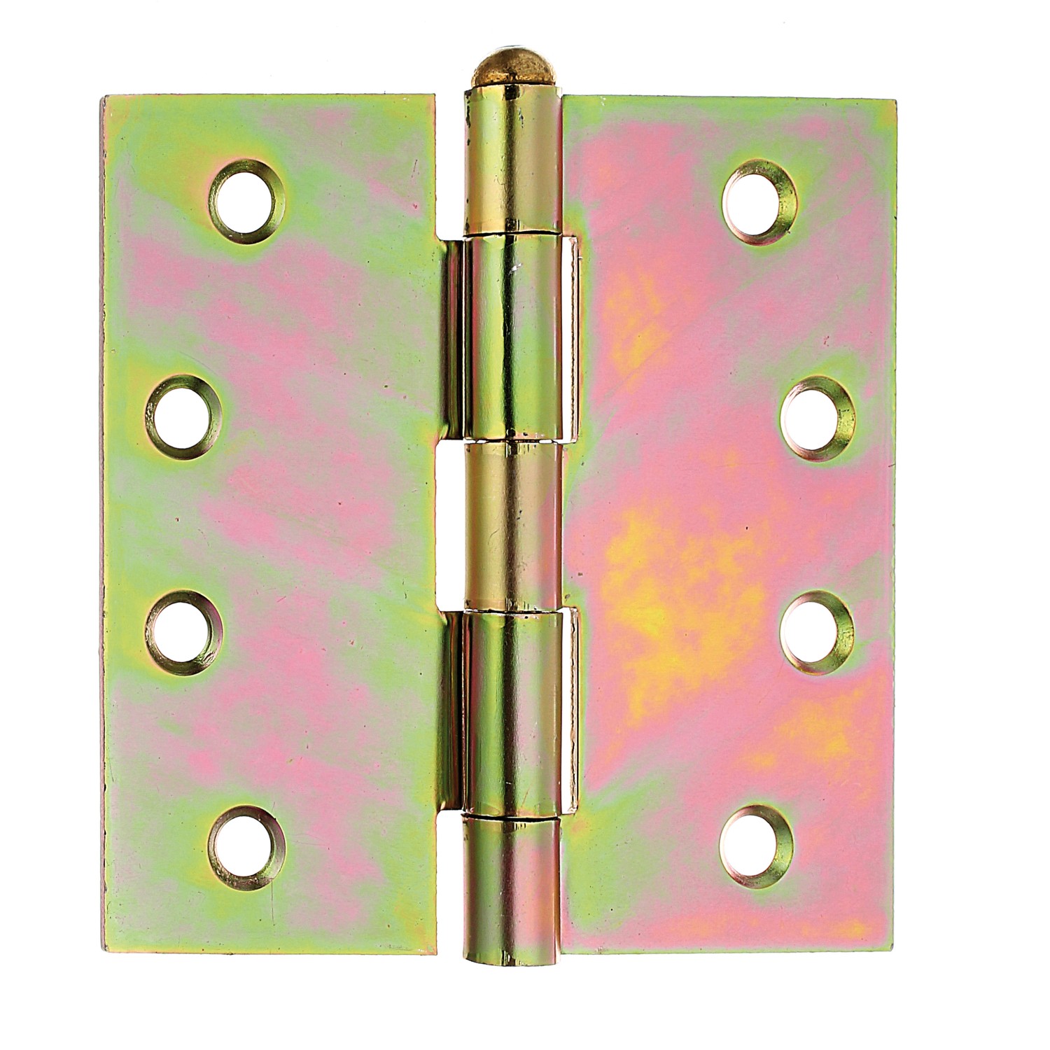 Charnière galvanisée Jaune 100 mm x 100 mm