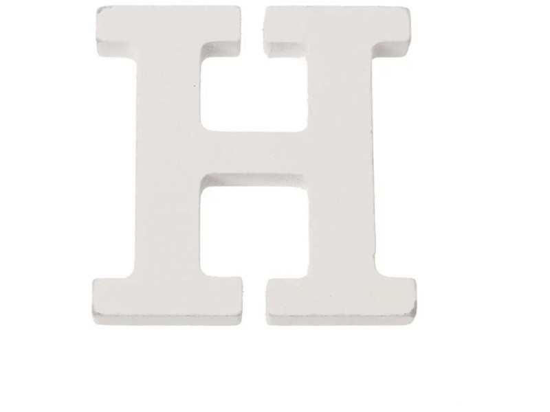 Buchstabe H MDF Weiss Höhe 5,5 cm kaufen bei OBI