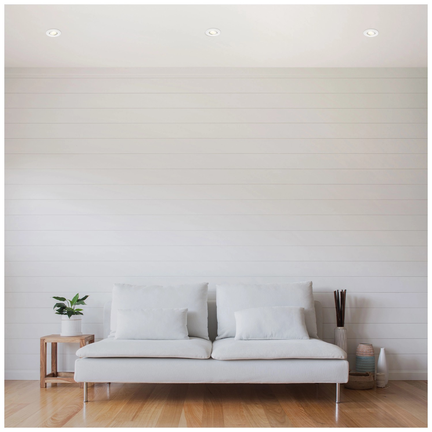 LED-Einbauleuchten dimmbar schwenkbar Weiss 4,9 W / 480 lm / 3er-Set ...