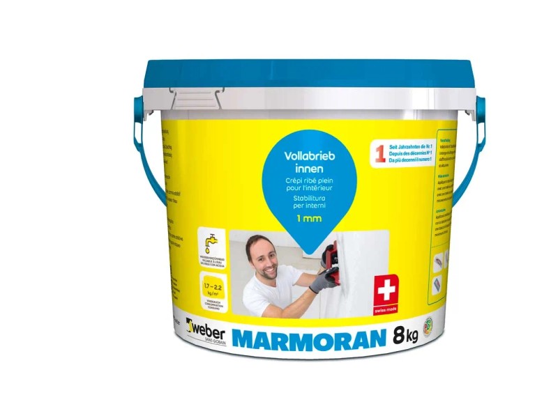 Marmoran Vollabrieb Innen Weiss 1 mm / 8 kg