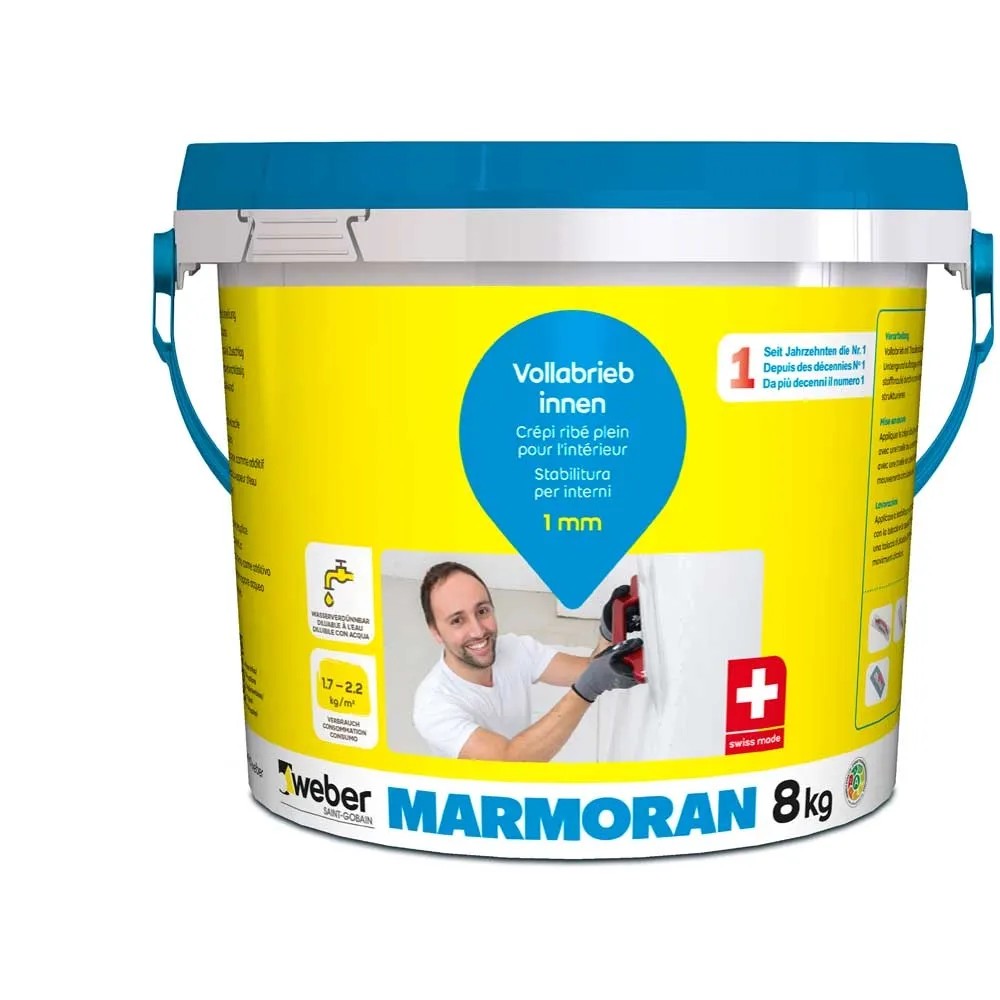 Marmoran Vollabrieb Innen Weiss 1 mm / 8 kg