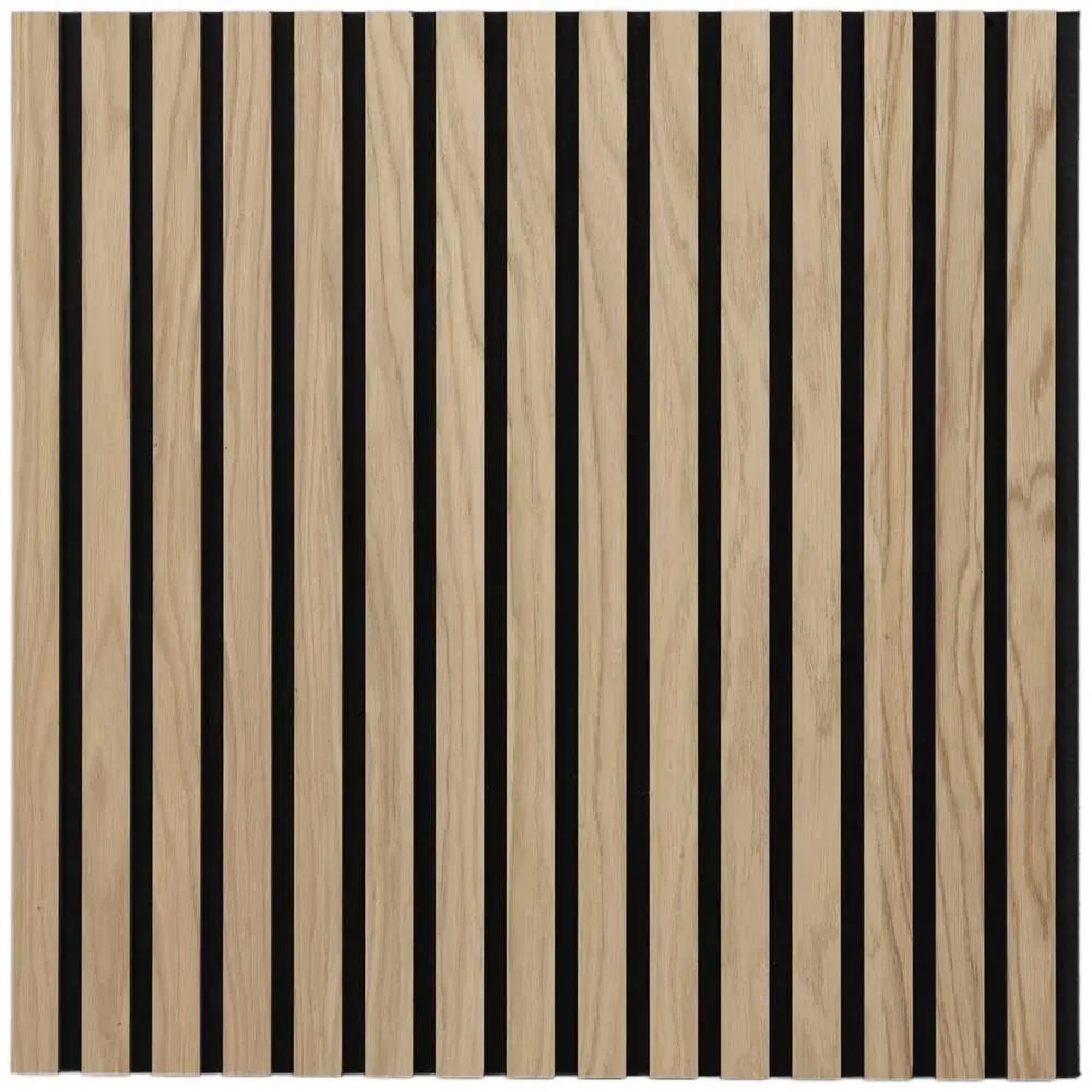 Denpanels Akustikpaneel Eiche Natur MDF Schwarz 60 x 60 cm / 2 Stk ...