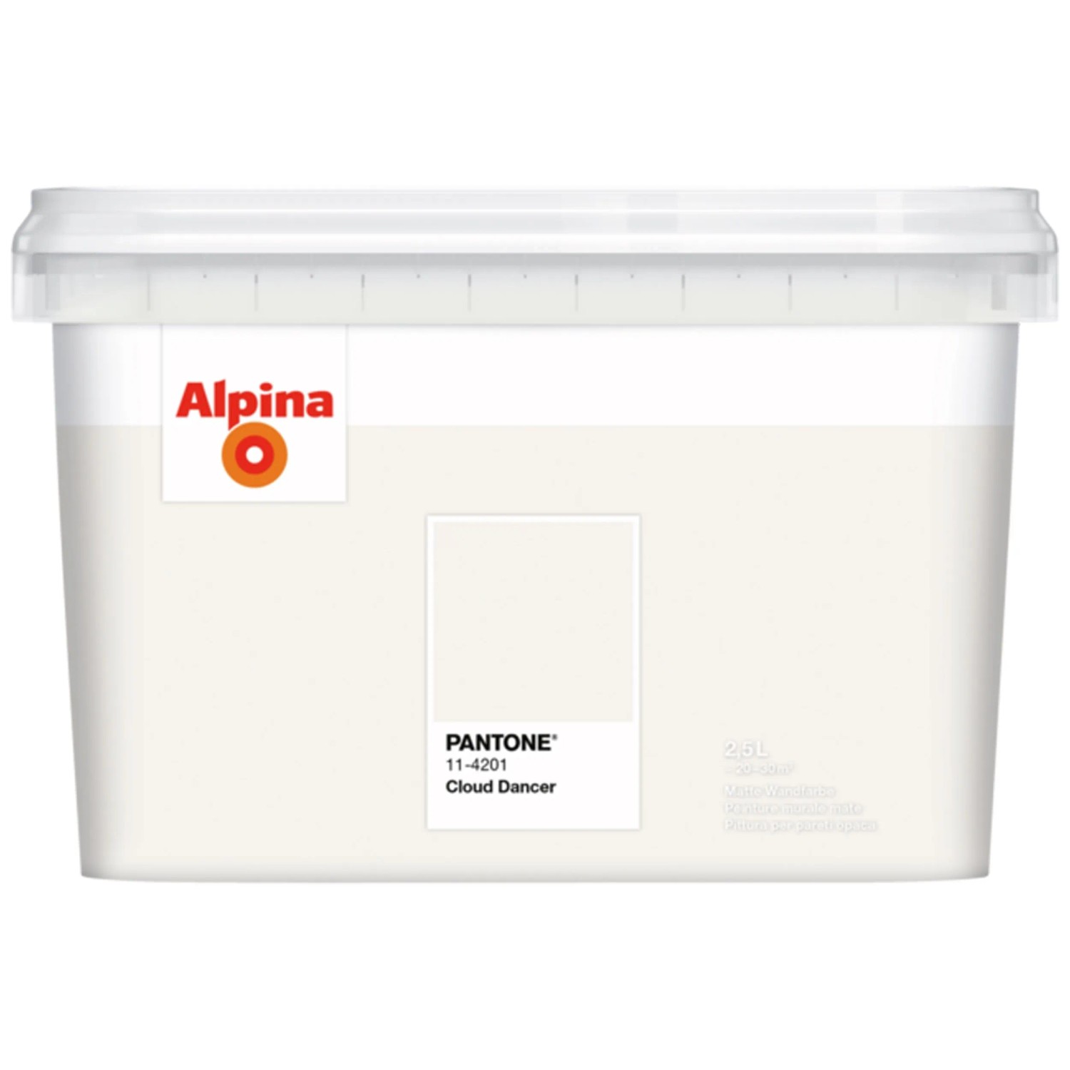 Alpina Innenwandfarbe Pantone® Cloud Dancer matt 2,5 l