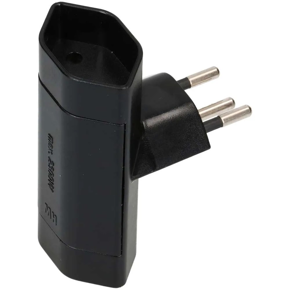 Abzweigstecker T12 mit Kupplung 2 x T13 Schwarz