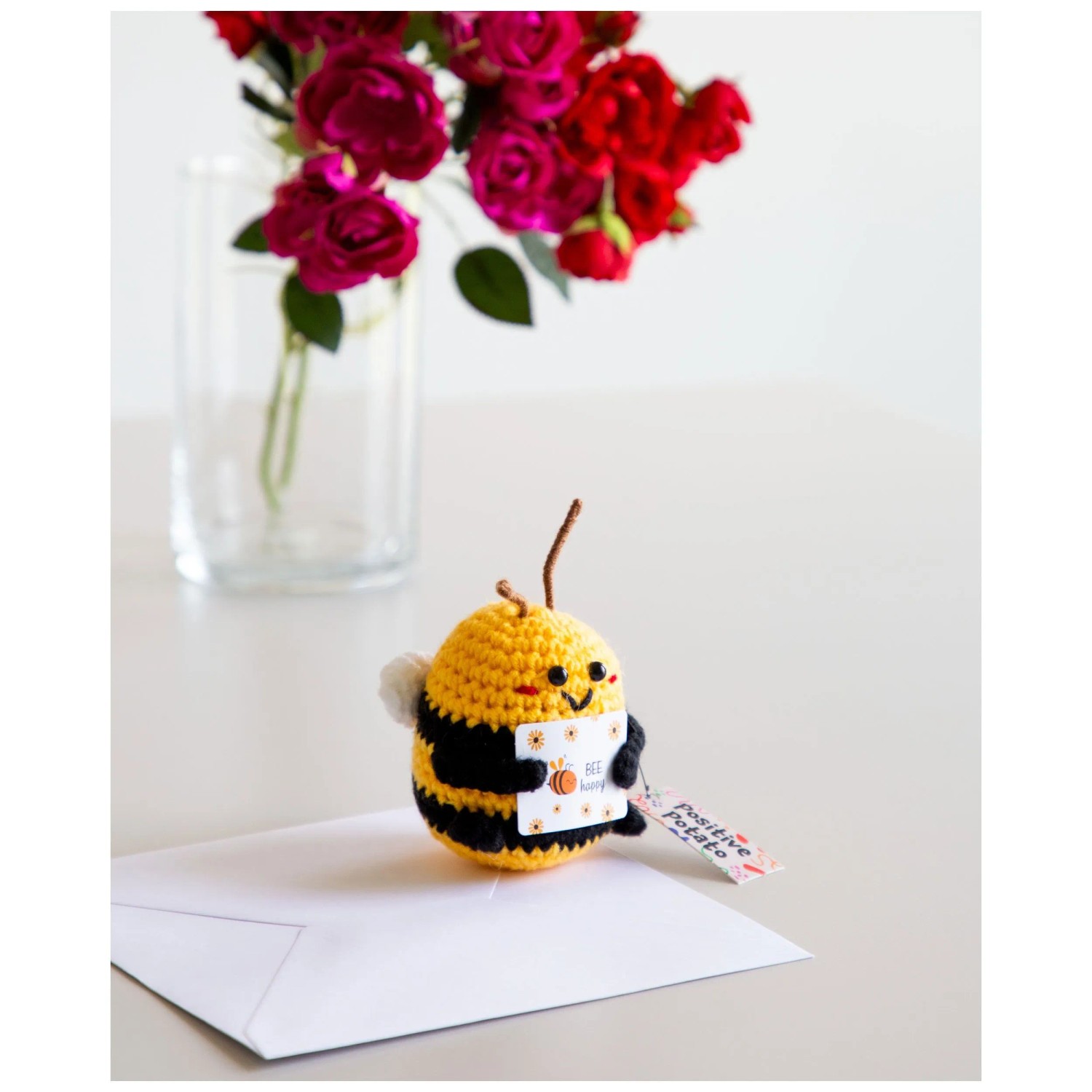 Porte-bonheur Positive Bee au crochet 7,5 cm kaufen bei OBI