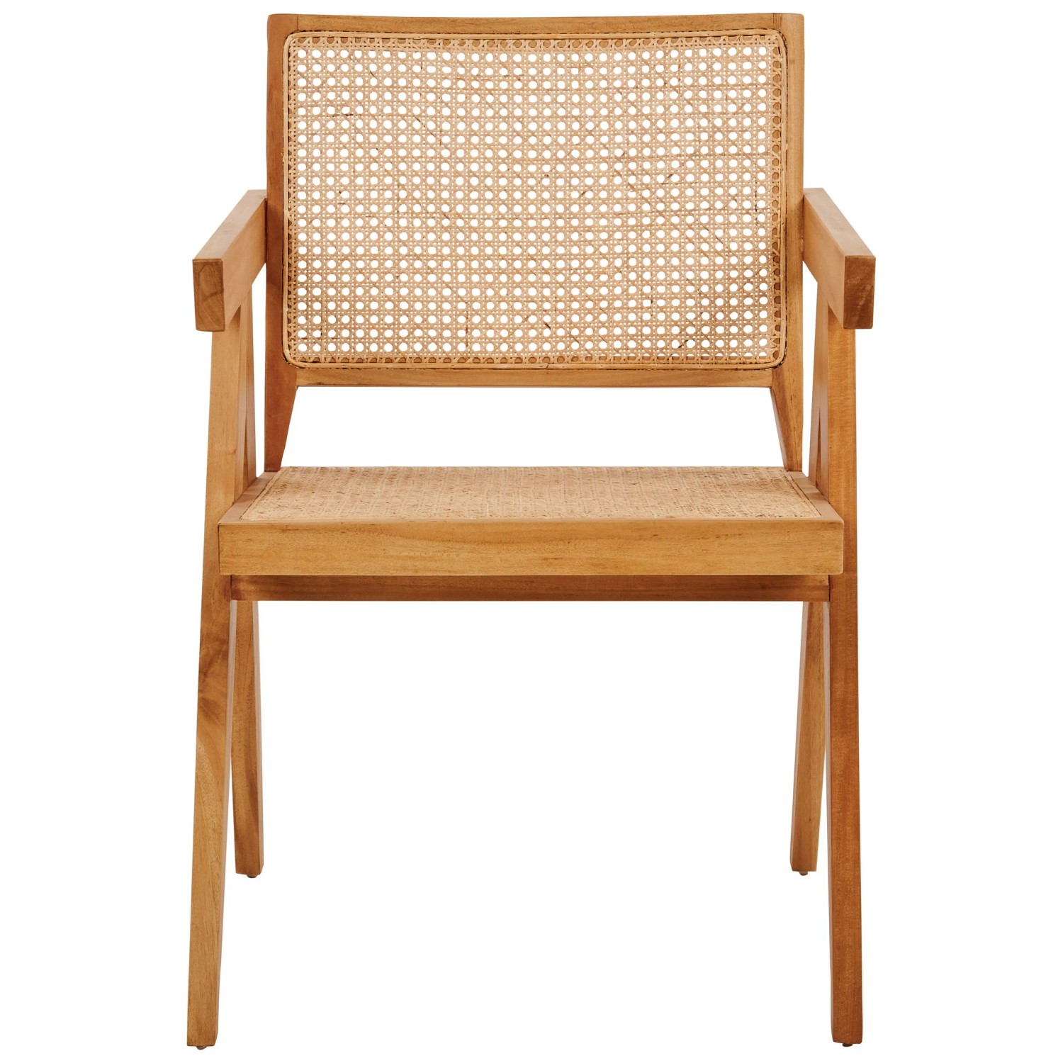 Beliani Esszimmerstuhl Westbrook Mahagoniholz Naturfarben kaufen bei OBI