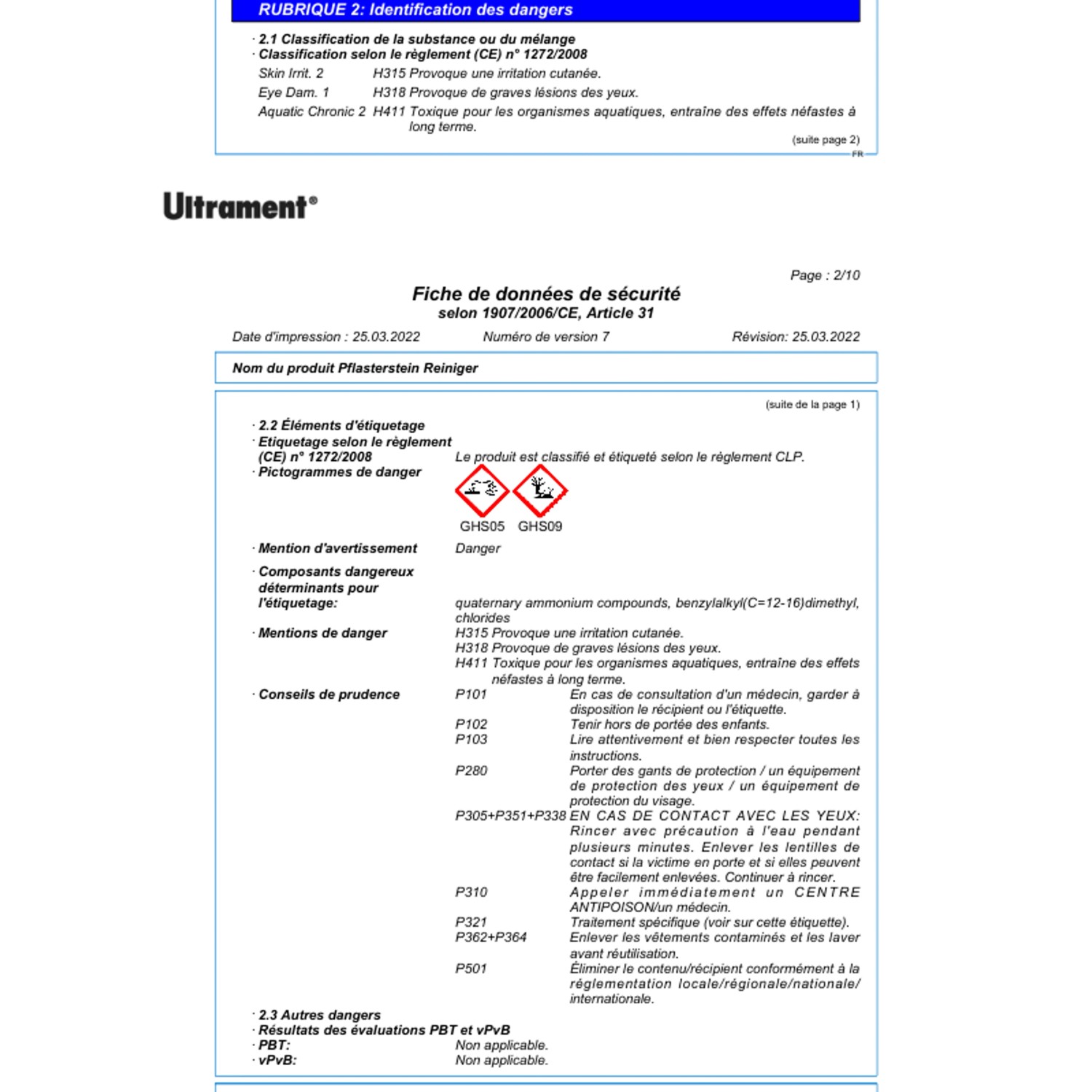 Ultrament Pflasterstein Reiniger 1 l kaufen bei OBI