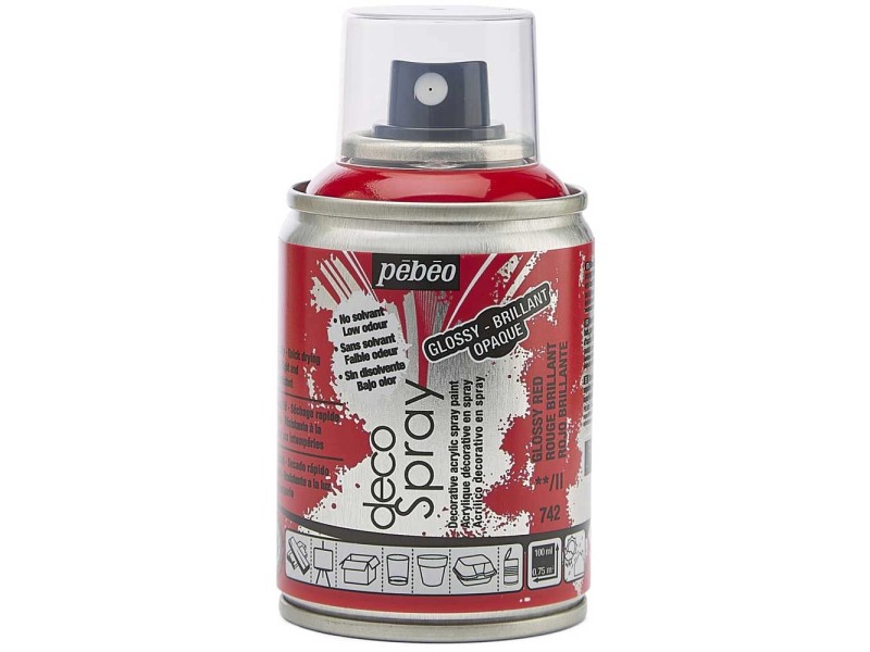 Pébéo Sprühfarbe Decospray Rot glänzend 100 ml kaufen bei OBI
