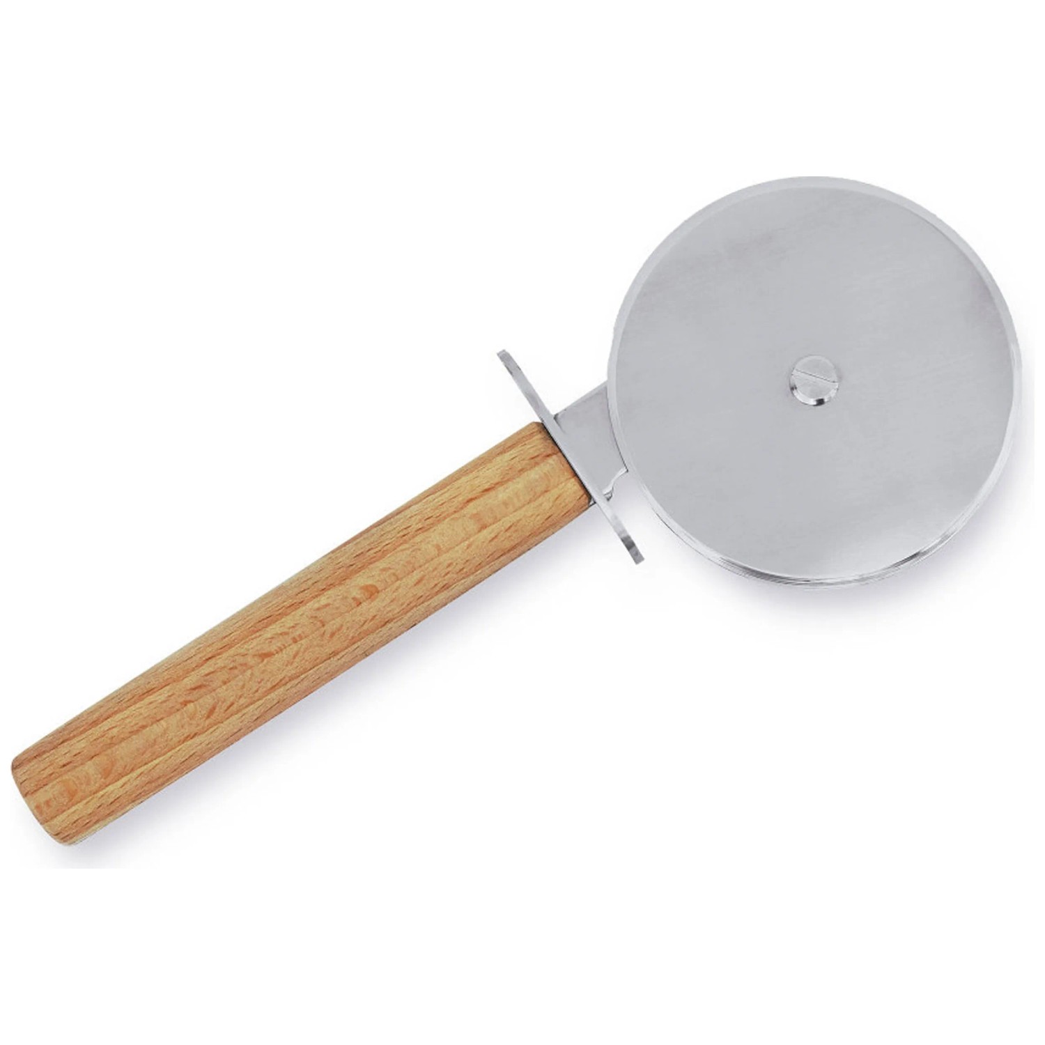 Ziipa Pizzaschneiderad Rio Stahl Buchenholz Ø 8 cm