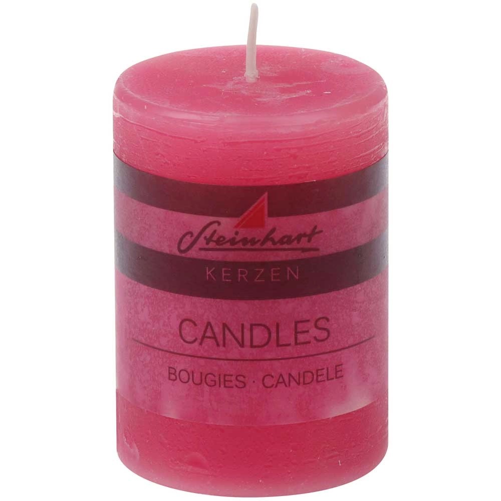 Stumpenkerze Raureif Fuchsia / 80 x 58 mm kaufen bei OBI