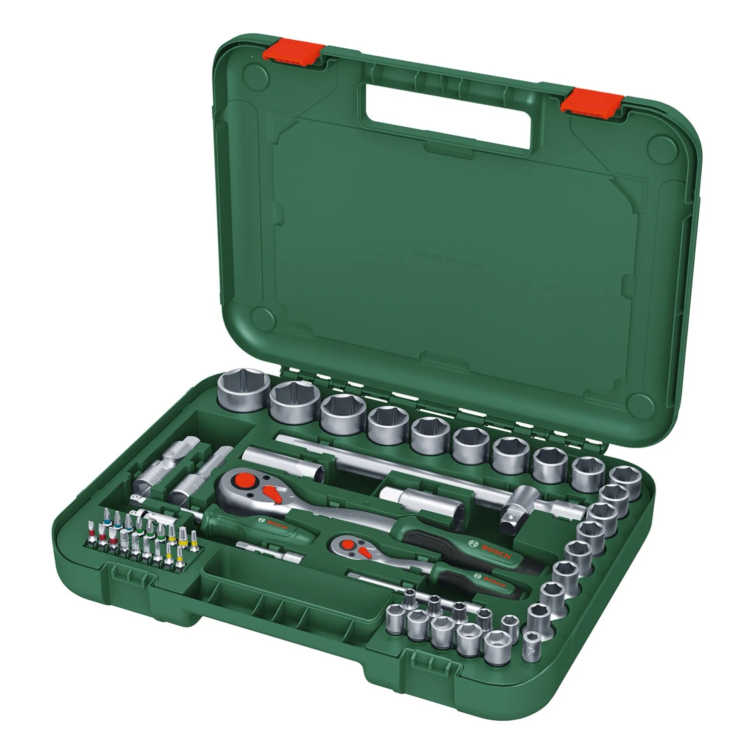 Bosch Ratschen-Set 6 mm (1/4") und 13 mm (1/2") 57-tlg.