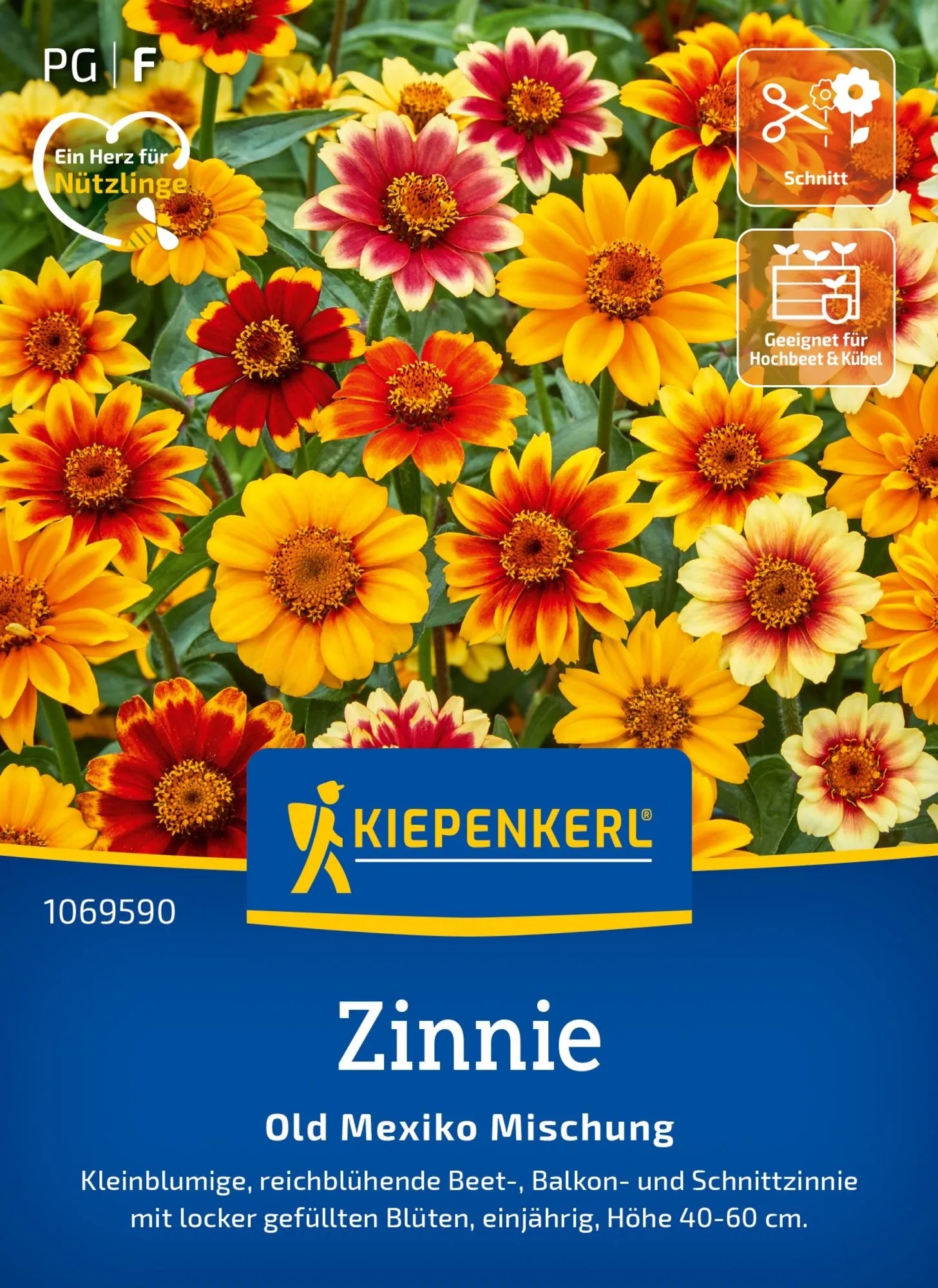 Kiepenkerl Saatgut Zinnie Old Mexiko Mischung 80 Pflanzen