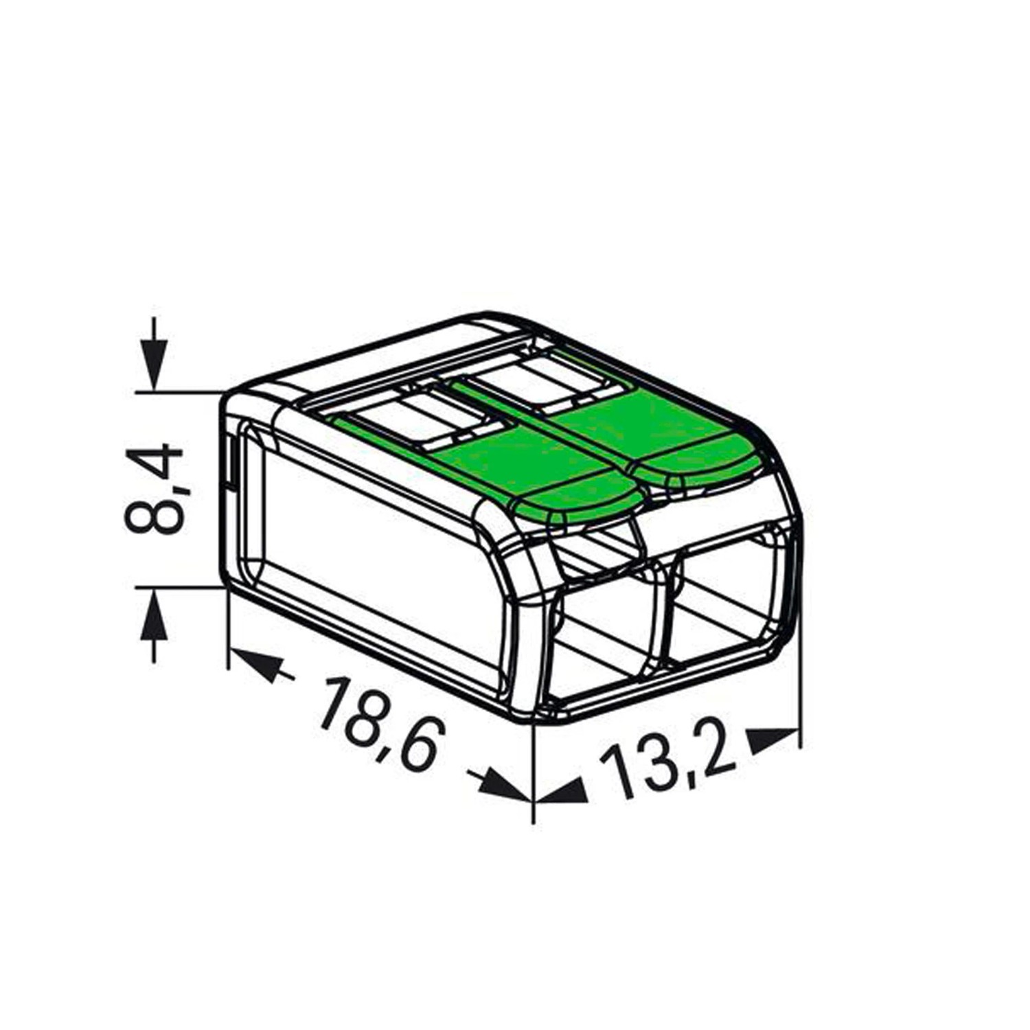 Wago Verbindungsklemme 221-422 mit Hebeln 2 Leiter / 16 Stk. kaufen bei OBI