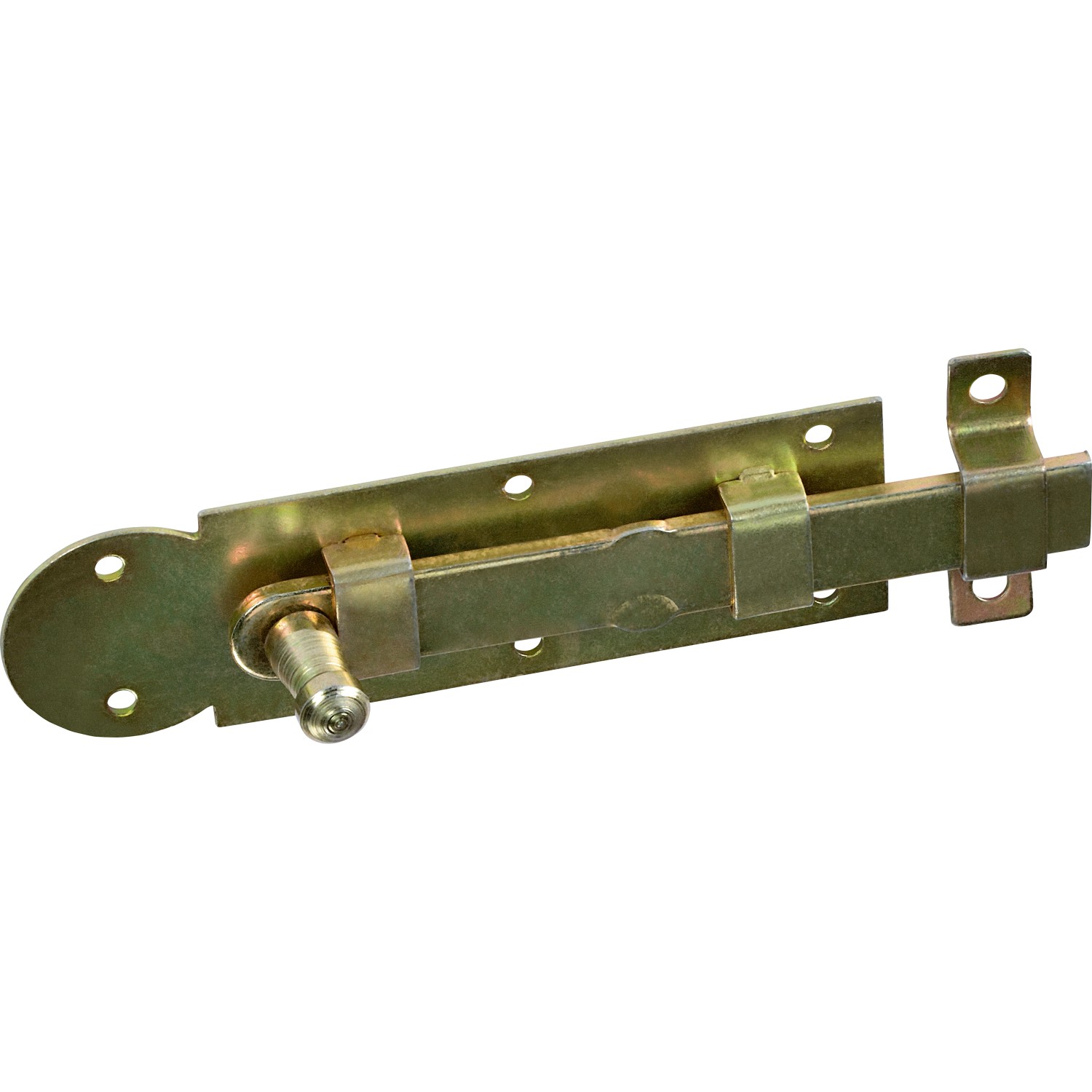 Fensterriegel mit Knopf Stahl verzinkt Gelb 100 x 30 mm kaufen bei OBI