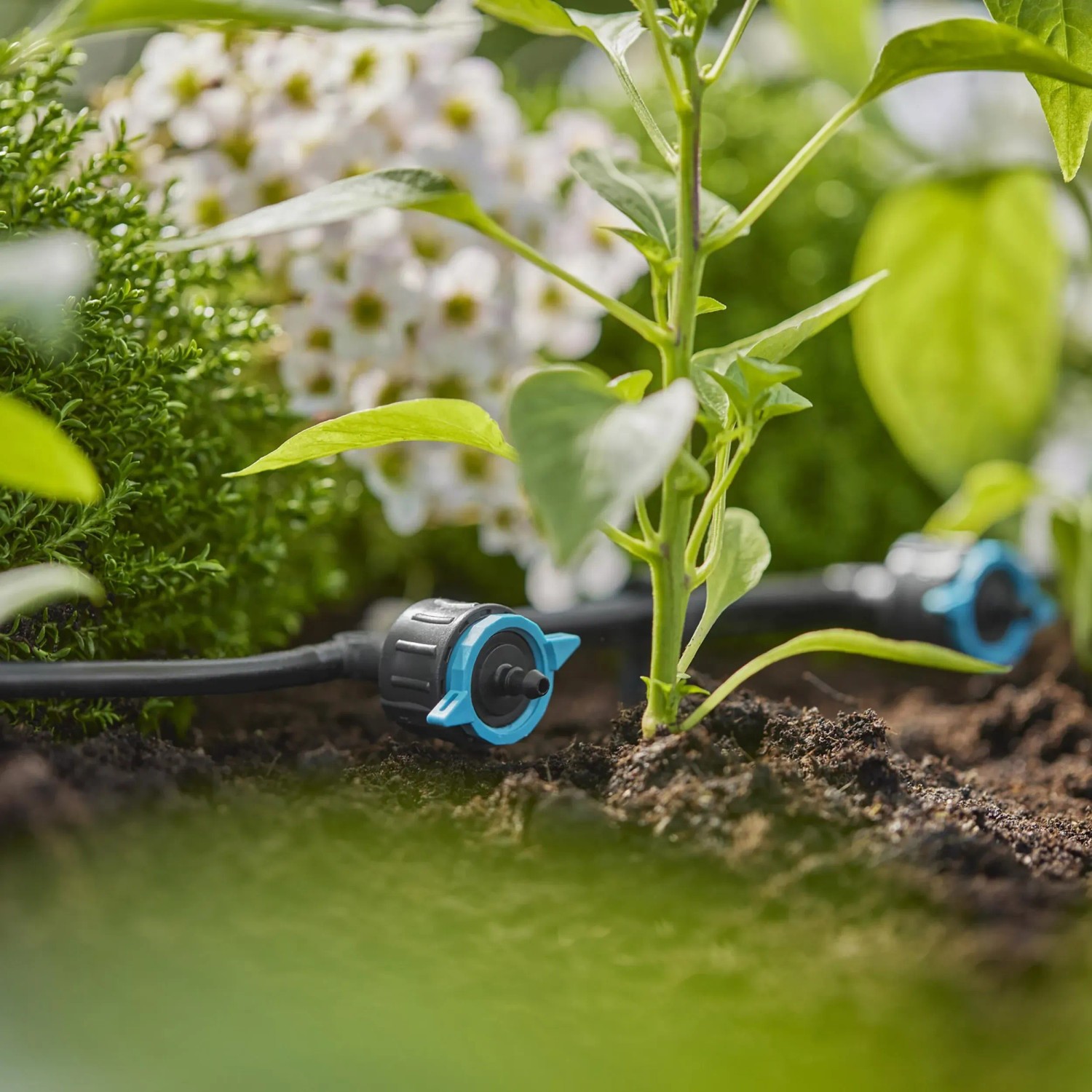 Gardena Reihentropfer druckregulierend regulierbar 1 - 8 l/h / 5 Stk ...