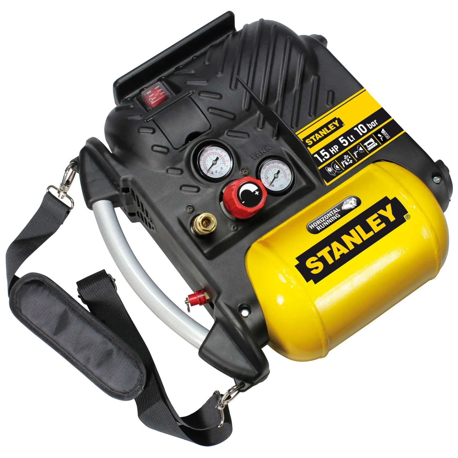 Stanley Kompressor AirBoss DN200/10/5 tragbar ölfrei 5 l