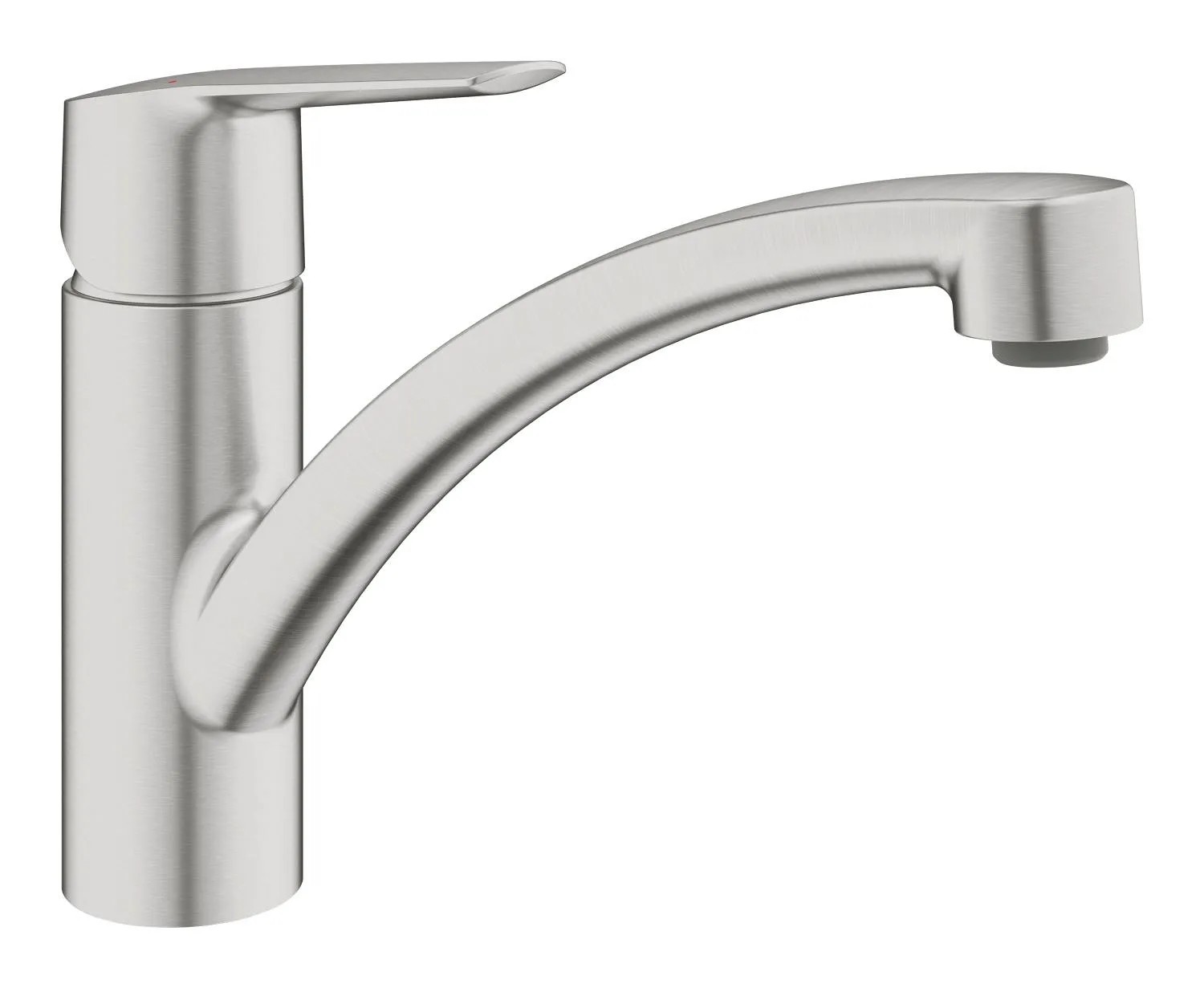 Grohe QuickFix Spültischarmatur Start Supersteel mit niedrigem Auslauf