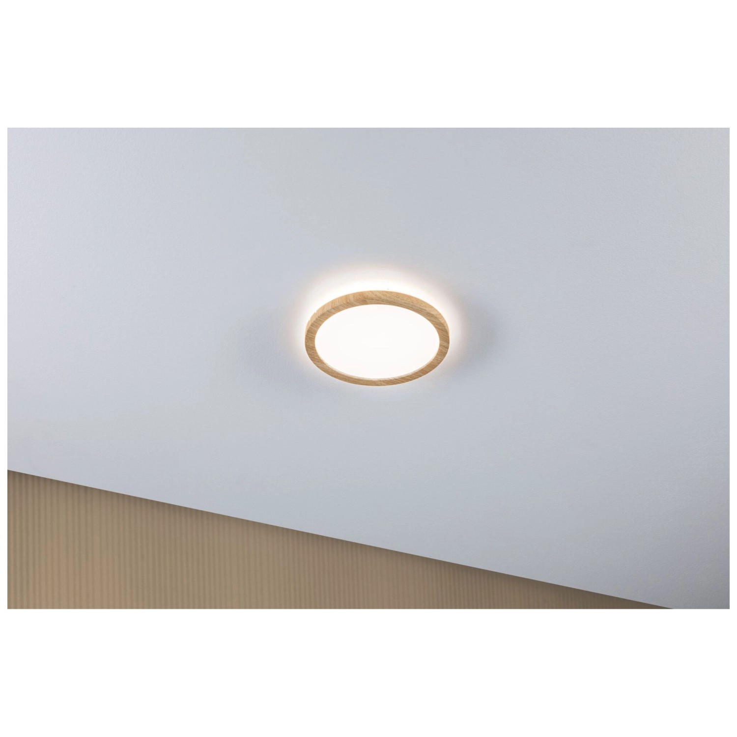 Paulmann LED Panel Atria Shine Backlight Holzoptik 11,2 W / 850 lm / 4 ...