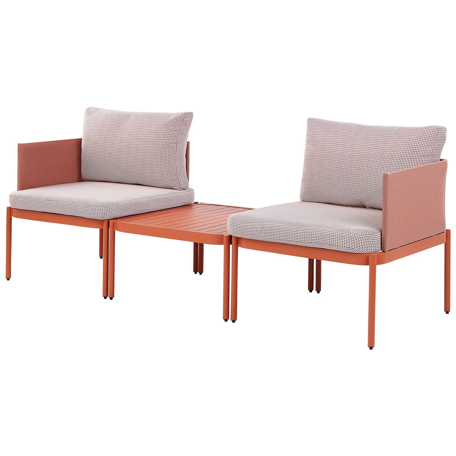 Beliani Lounge-Set Terracino 2-Sitzer Modular Aluminium Orange kaufen ...