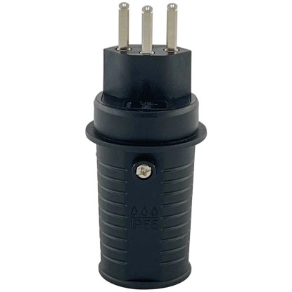 Montagestecker Typ 23 / IP 55 / 3-polig Schwarz kaufen bei OBI